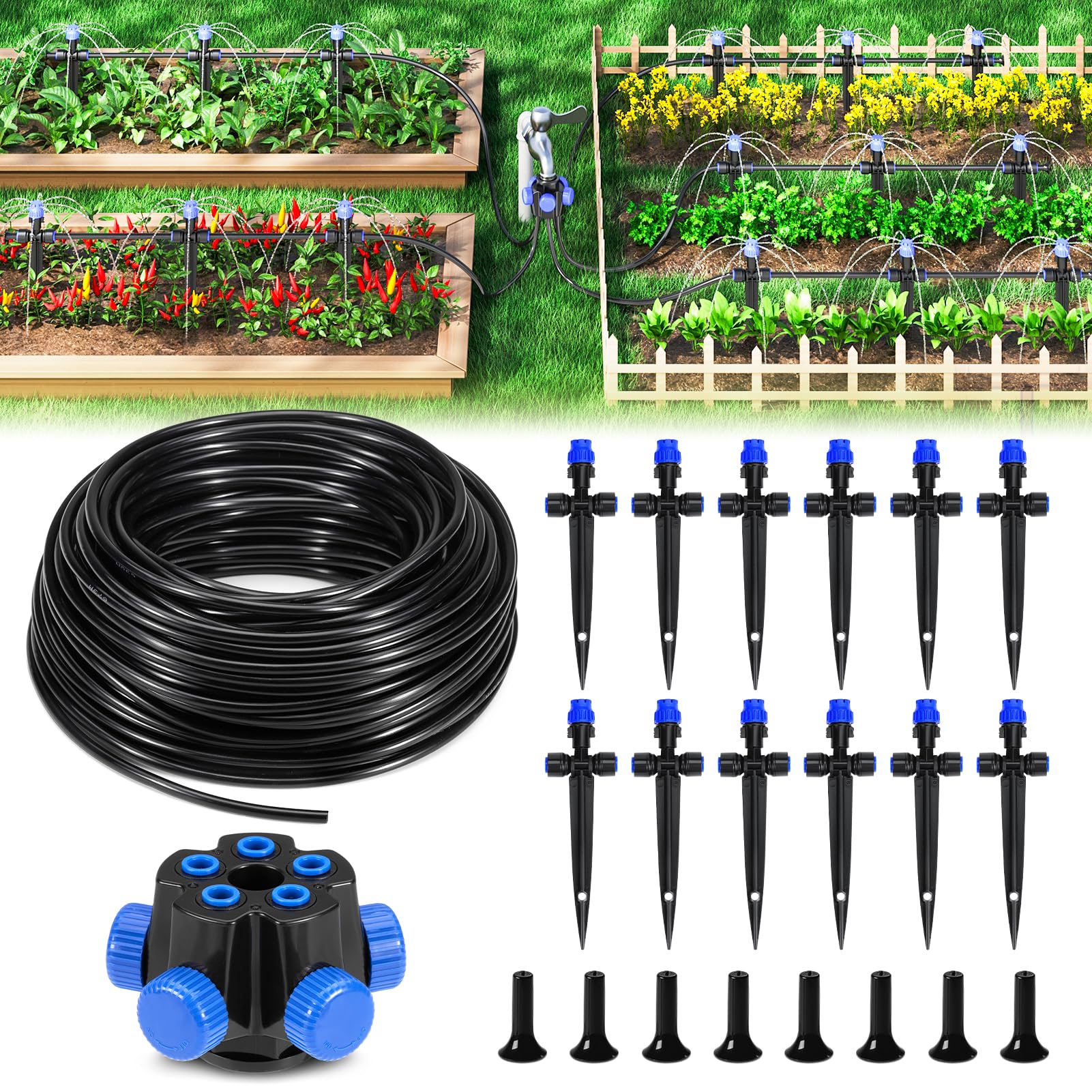 Garden Drip Irrigation Layout THE GARDEN GRID™ WATERING SYSTEM