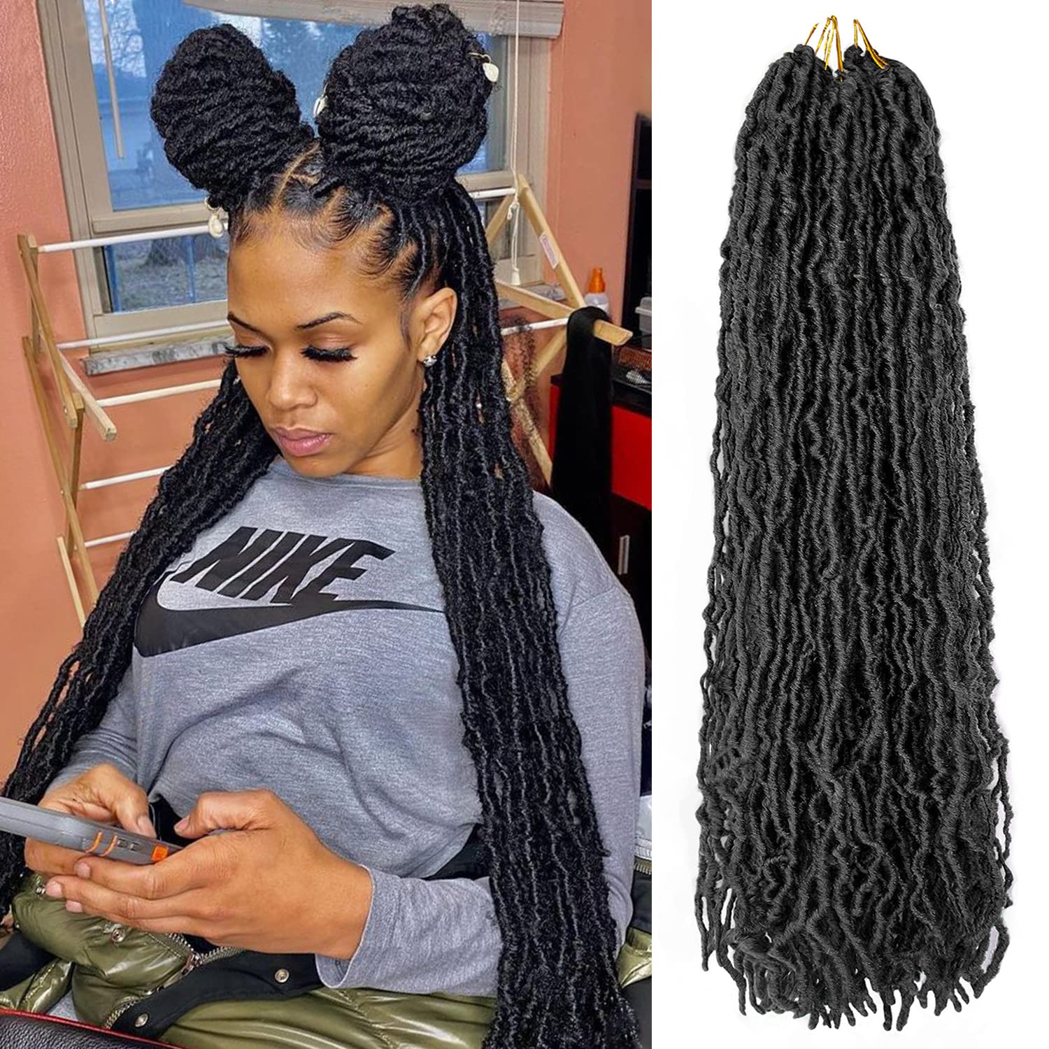 Faux Locs 30 Inch 6 Packs Soft Locs Synthetic Croceht | Desertcart ...