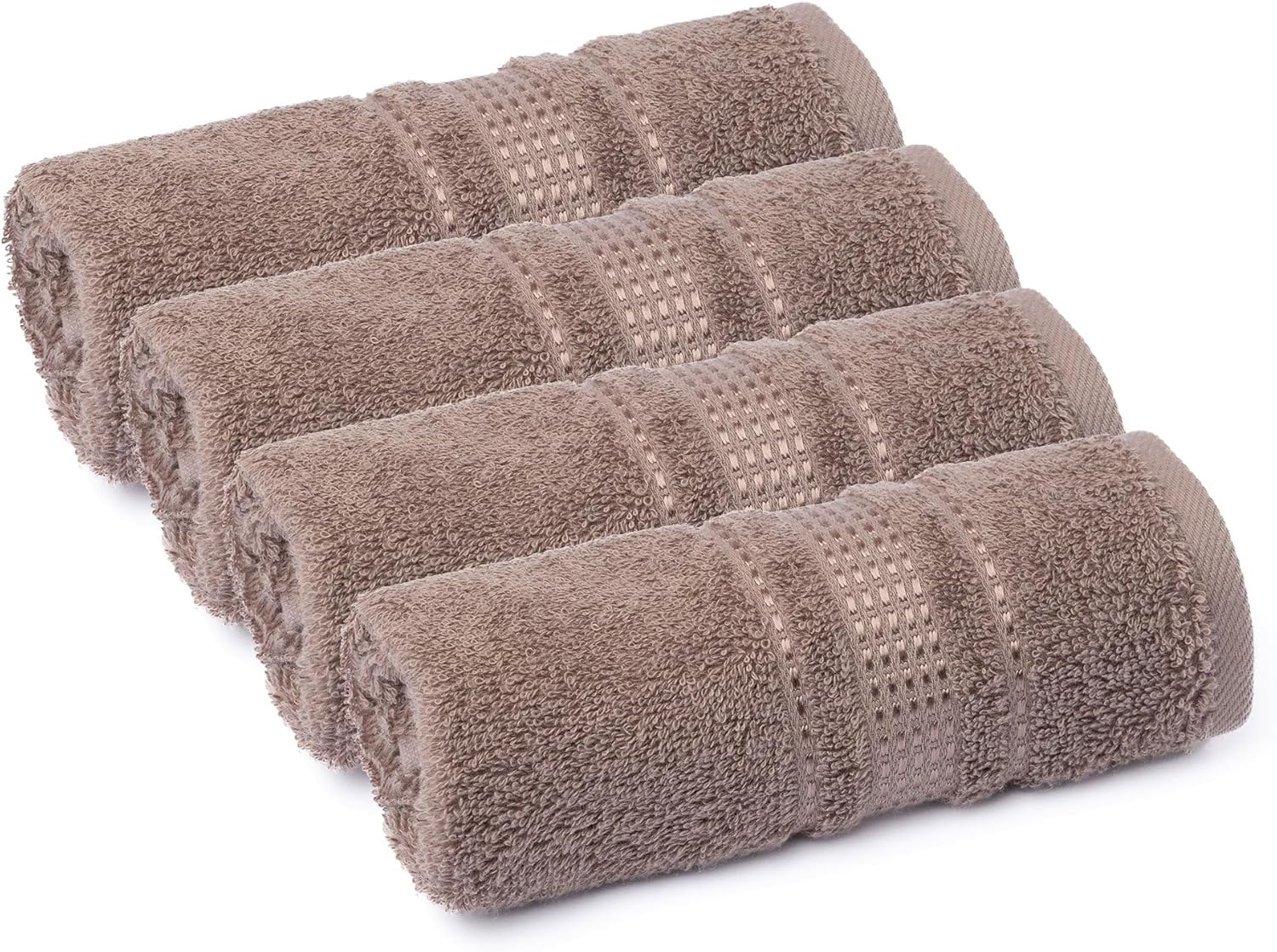 Amazon.com: Melissa Linen, 4 Piece Washcloths Set, Absorbent Cotton ...