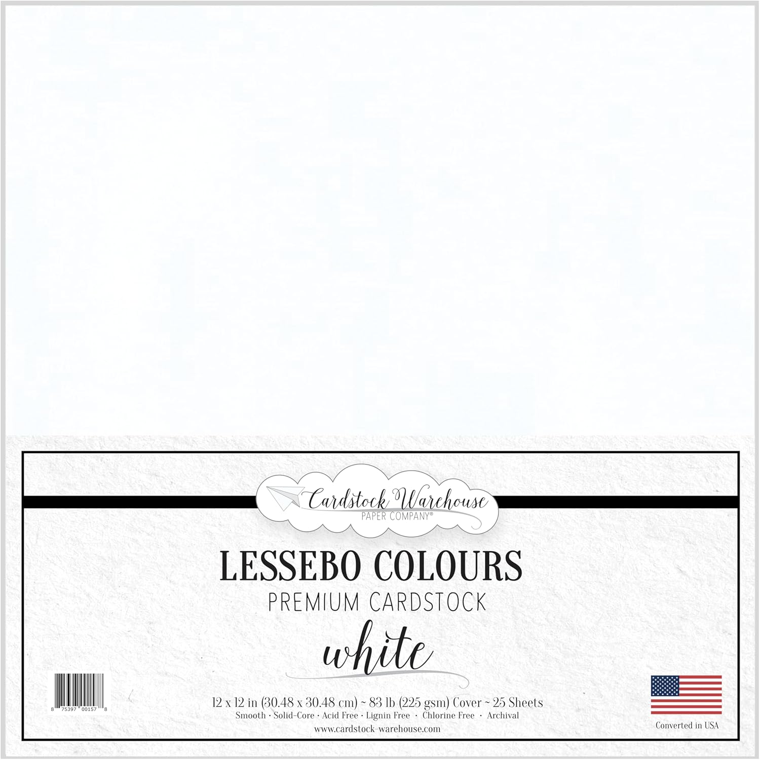 Amazon.com : Cardstock Warehouse Lessebo White (Previously Soft White ...