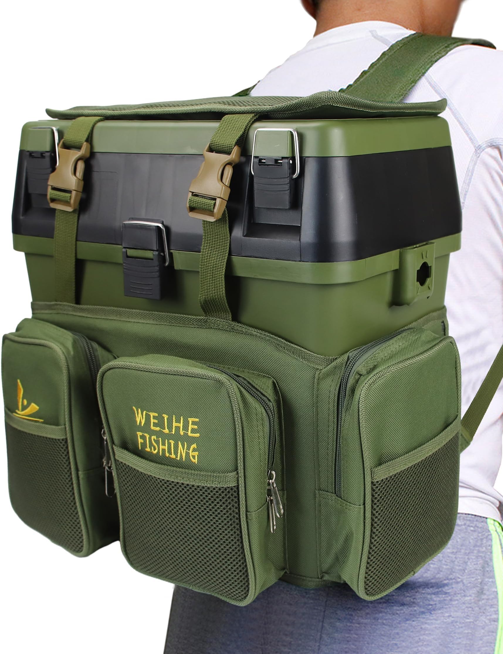 Amazon.com: Uxwuy Tackle Box Large Fishing Tackle Box with Backpack 3 ...