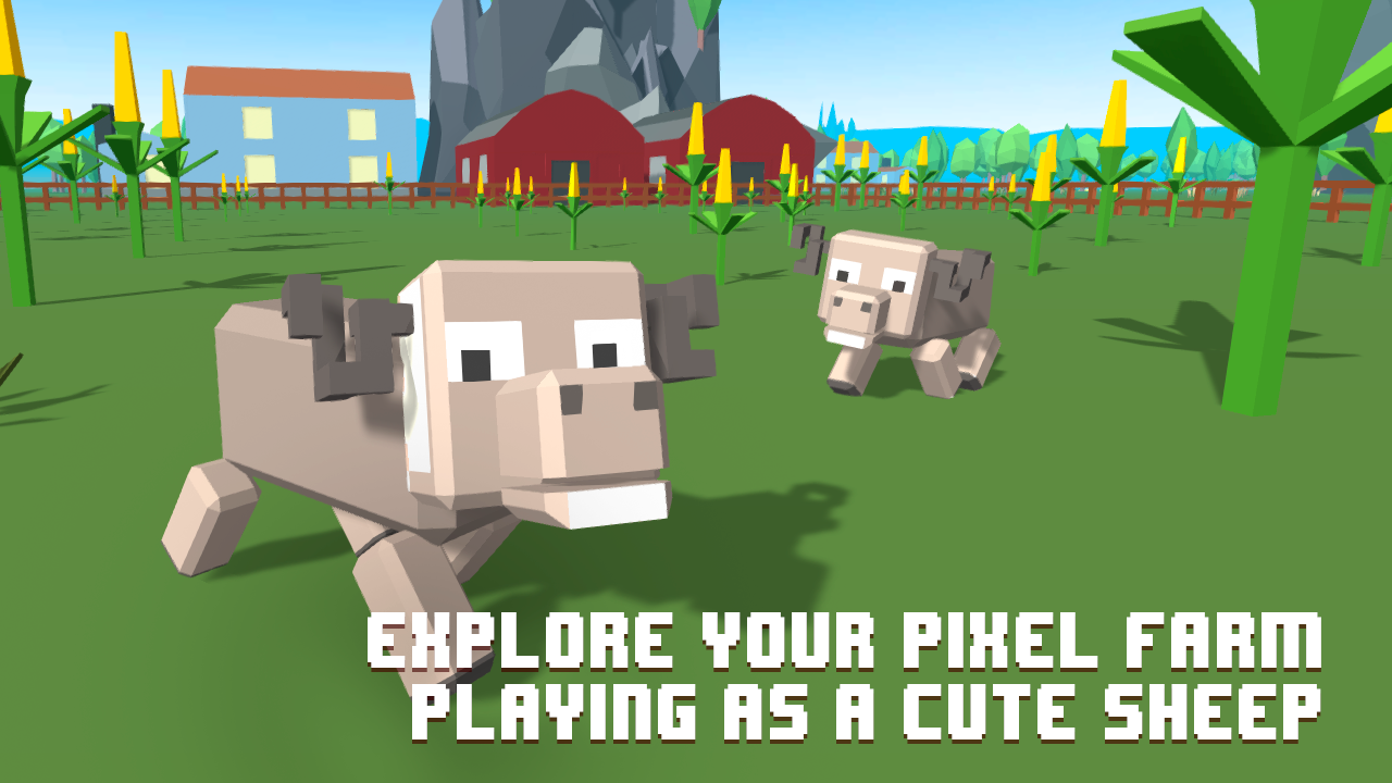 Block Farm: Sheep Simulator | Pixel Farm Cube Craft Animal Simulator ...