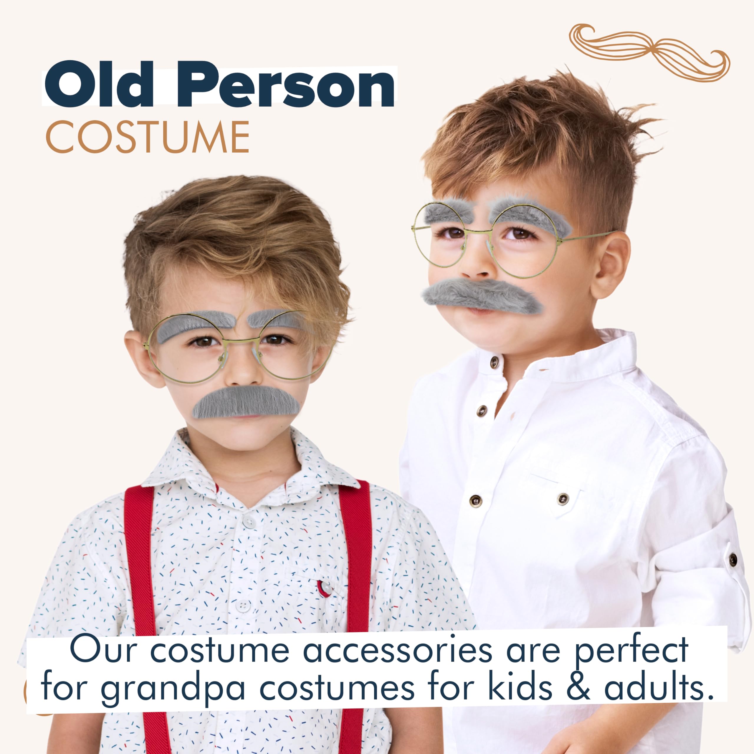 Old Man Mustache For Kids