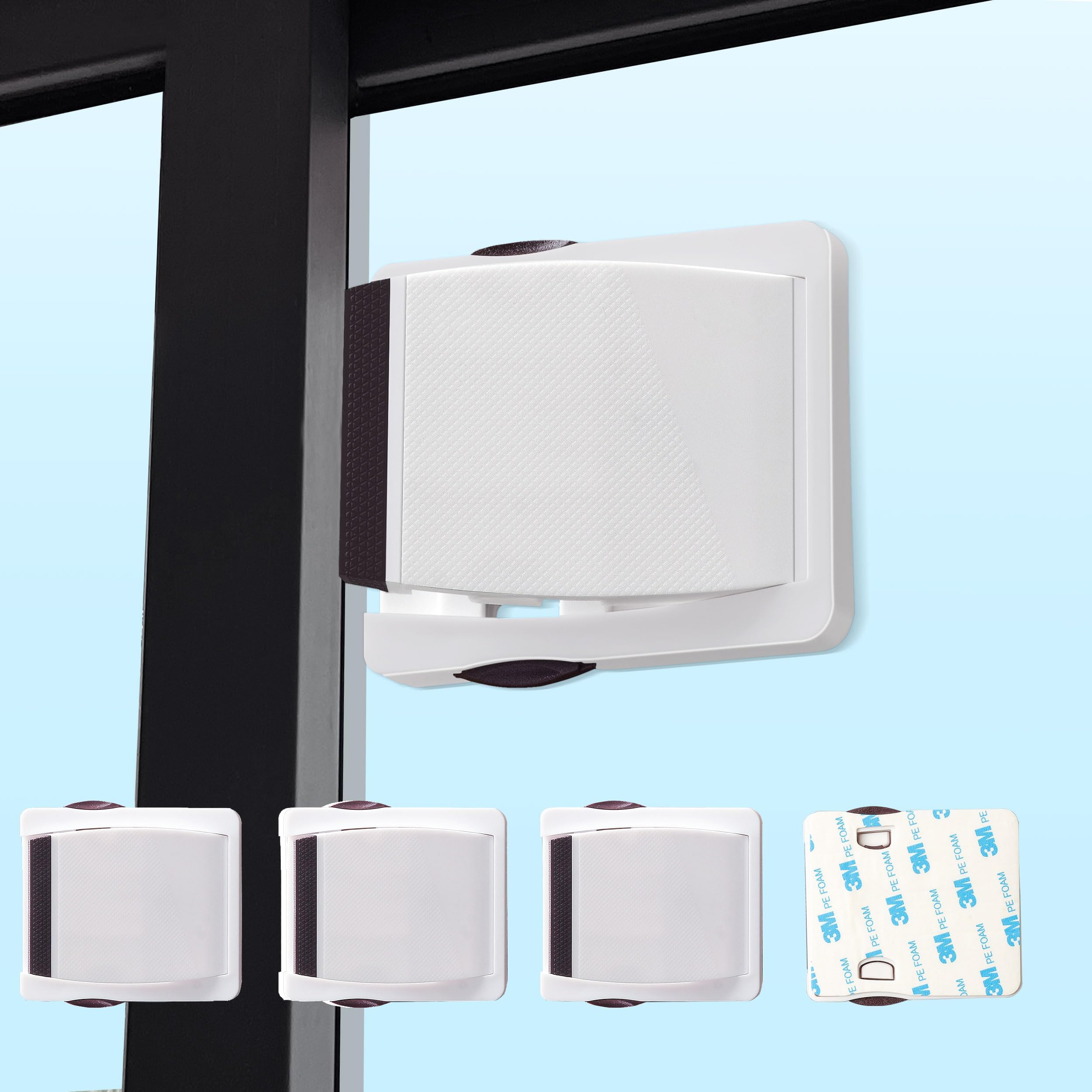 Amazon.com: Sliding Door Lock, 6 Pack Child Safety Sliding Glass Door ...