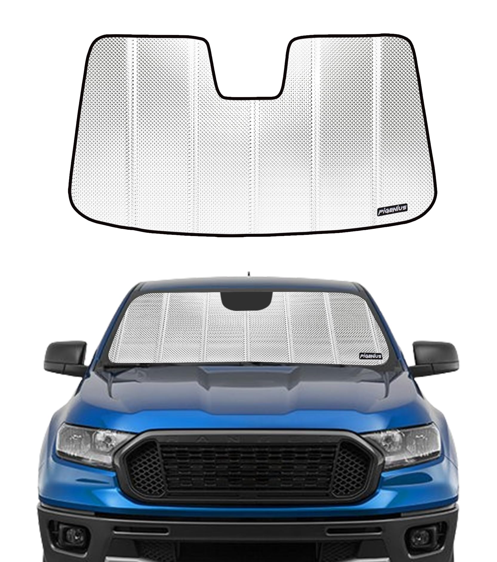 Ford F150 Lightning Sunshade Pigenius Windshield Sun Shade For Ford ...