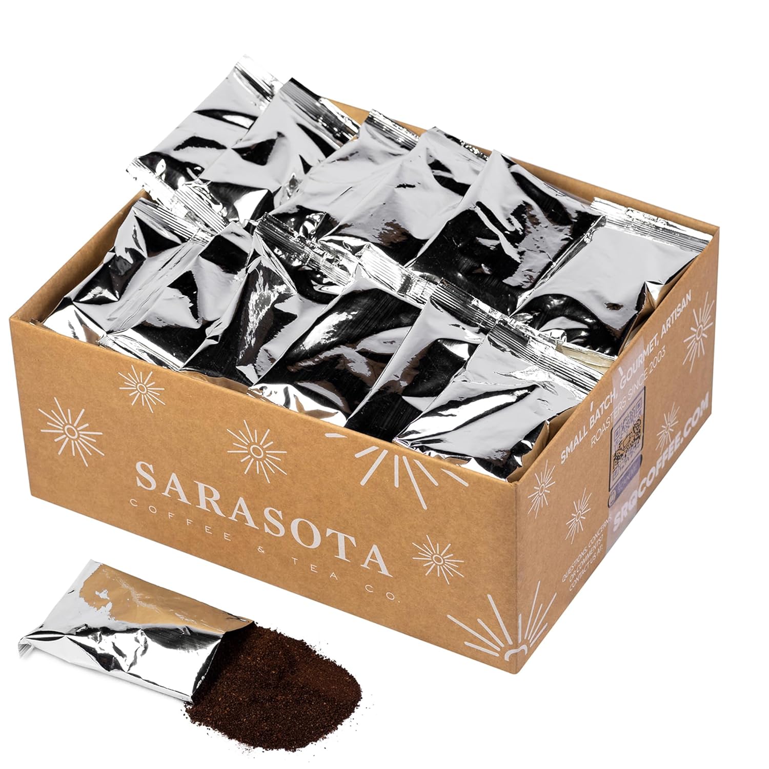 Amazon.com : Sarasota Coffee Ground Packets | Gourmet Flavored Medium ...