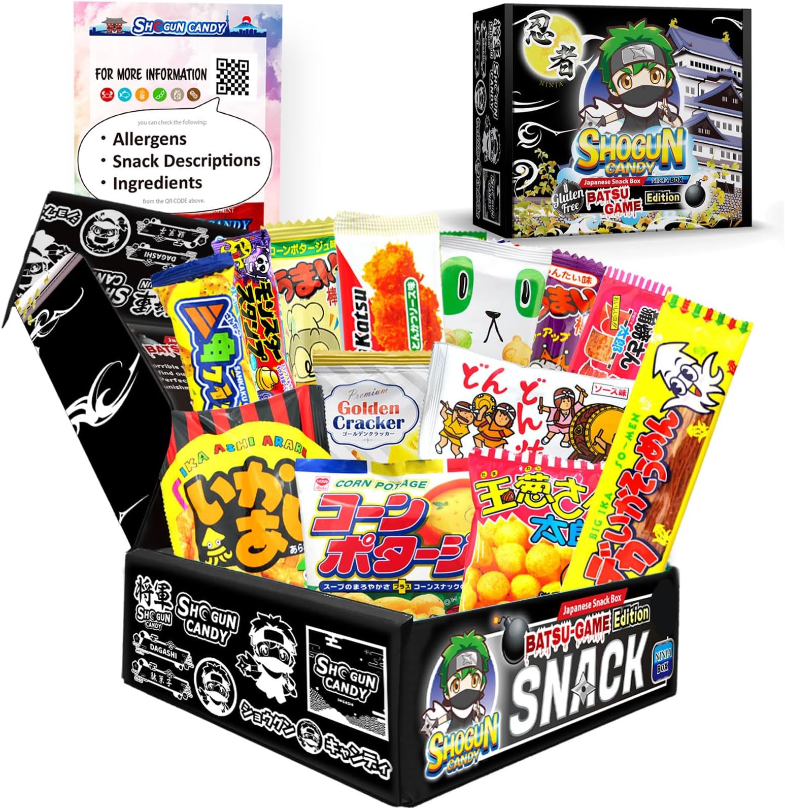 Amazon.com : Mashi Box Asian Dagashi Snack Surprise Mystery Box 25 ...