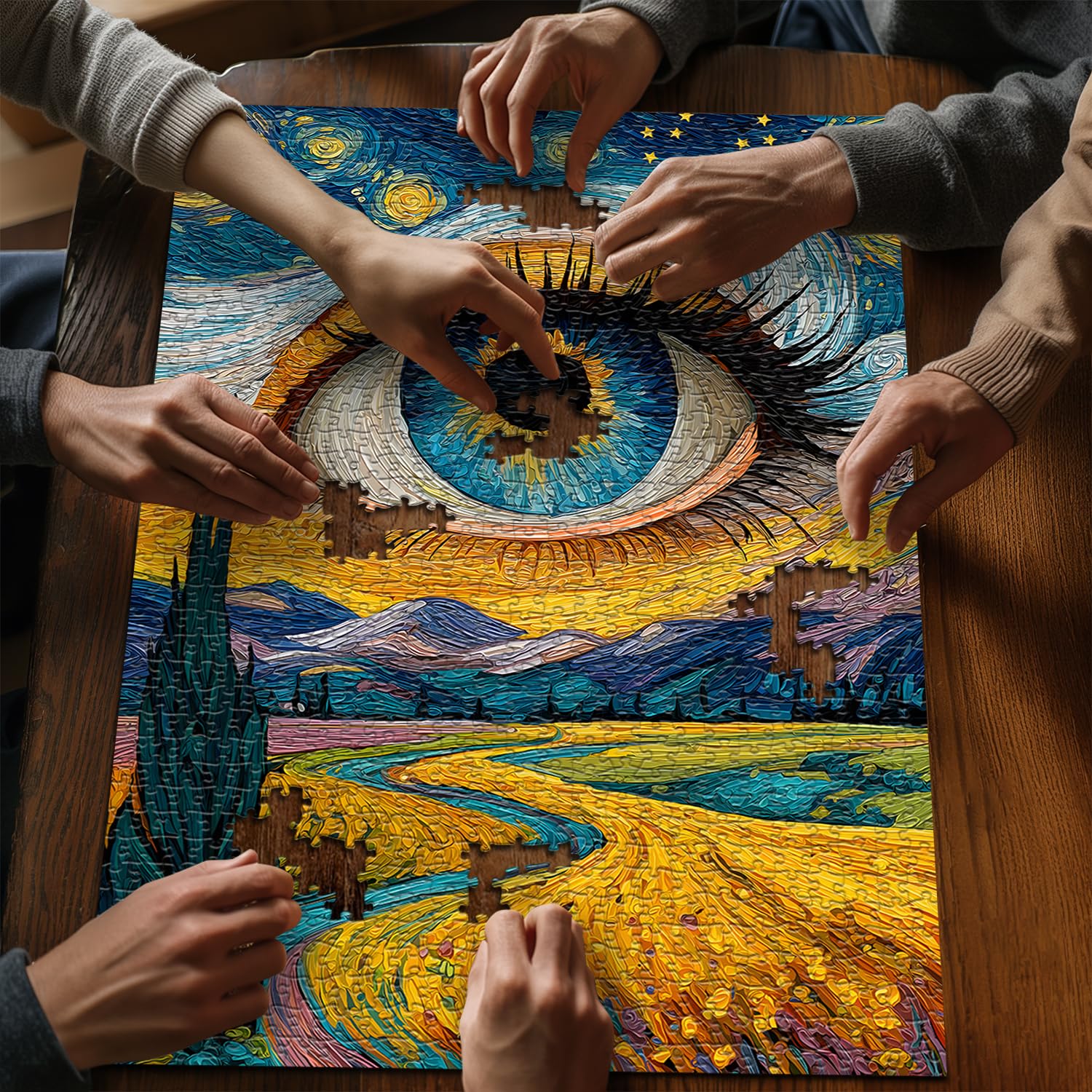 Snapklik.com : Impossible Puzzles For Adults 1000 Pieces, Eye Starry ...