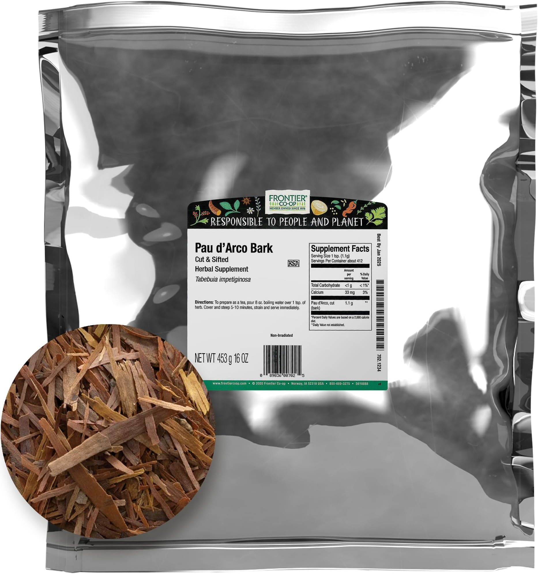 Amazon.com : Best Botanicals Pau D' Arco Bark Powder 16 oz. : Health ...