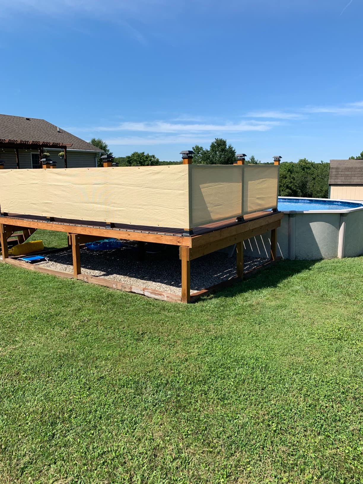 $29/mo - Finance E&K Balcony Privacy Screen for Deck Yard Patio Pool 3 ...