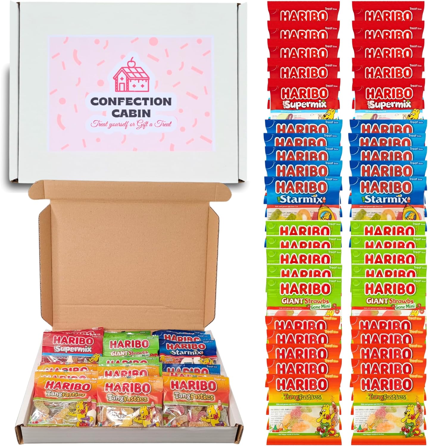 Sweet Selection Box - Haribo Sweets Multipack Gift Box Includes 40 ...