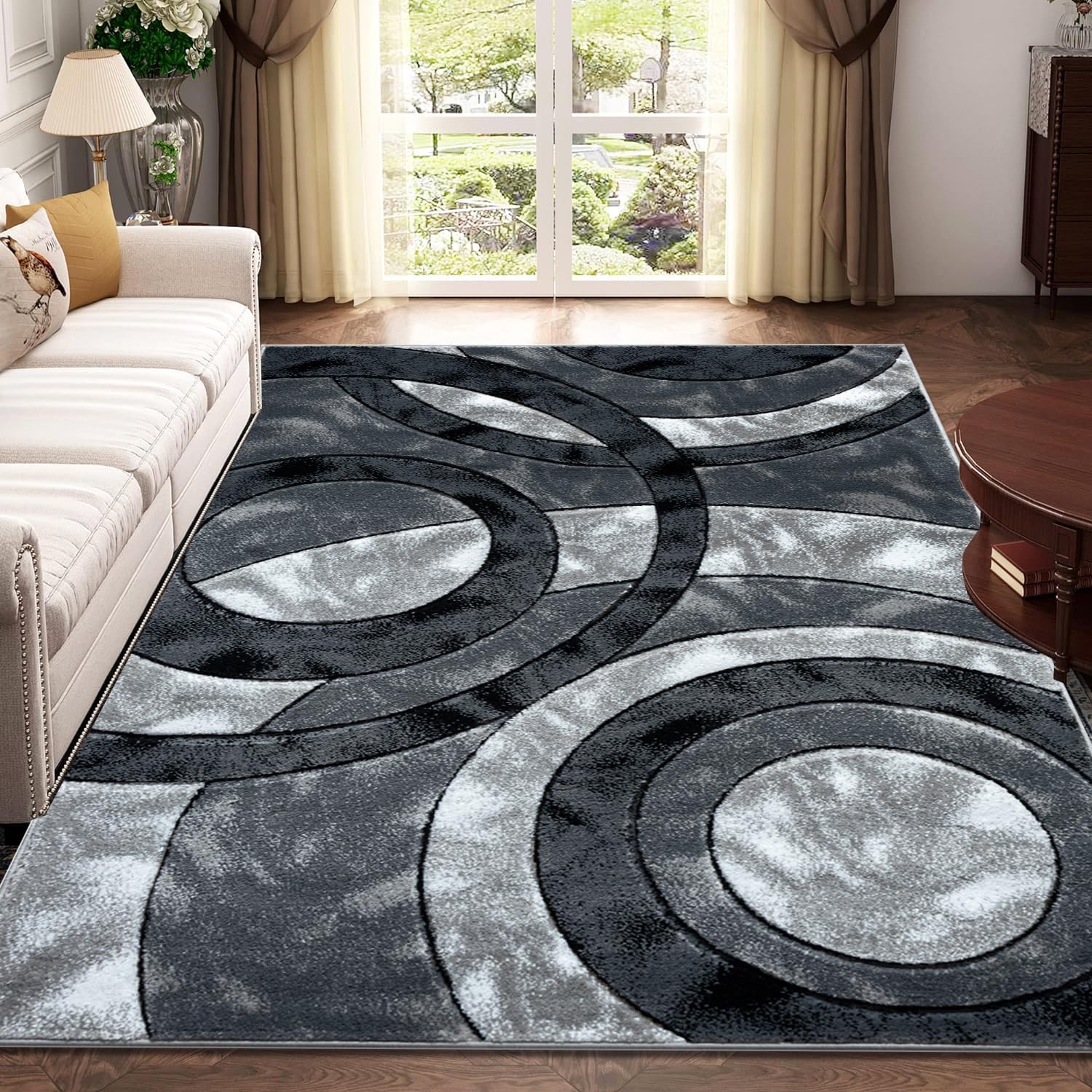 Large Area Rug for Living Room Fluffy Square Floor Mat and Bedroom ...