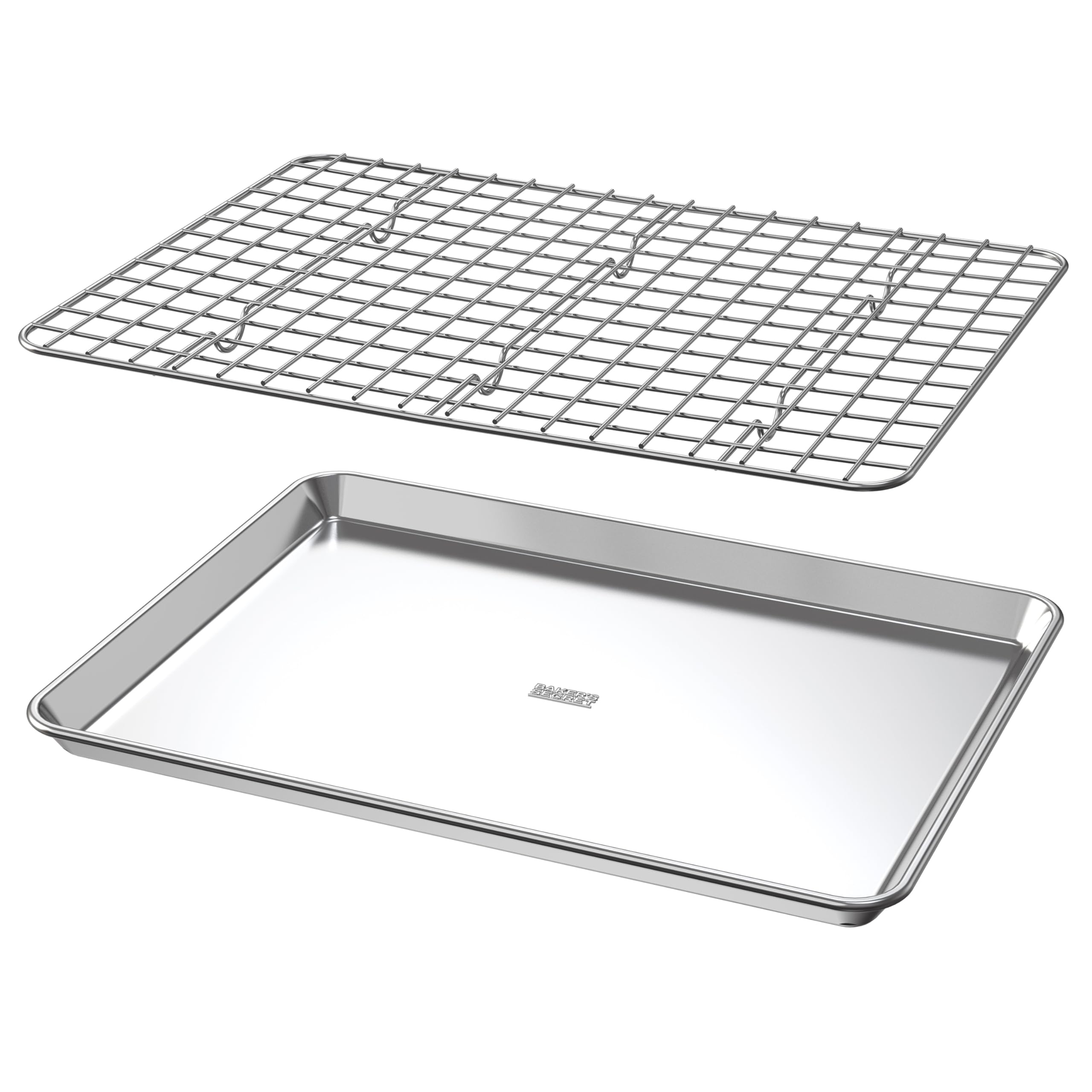 Amazon.com: Baker's Secret Non Toxic Baking Trays for Oven, PTFE, PFAS ...