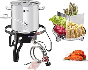 Amazon.com: ARC 20QT Steaming Kit, 37,000BTU Portable Propane Burner ...