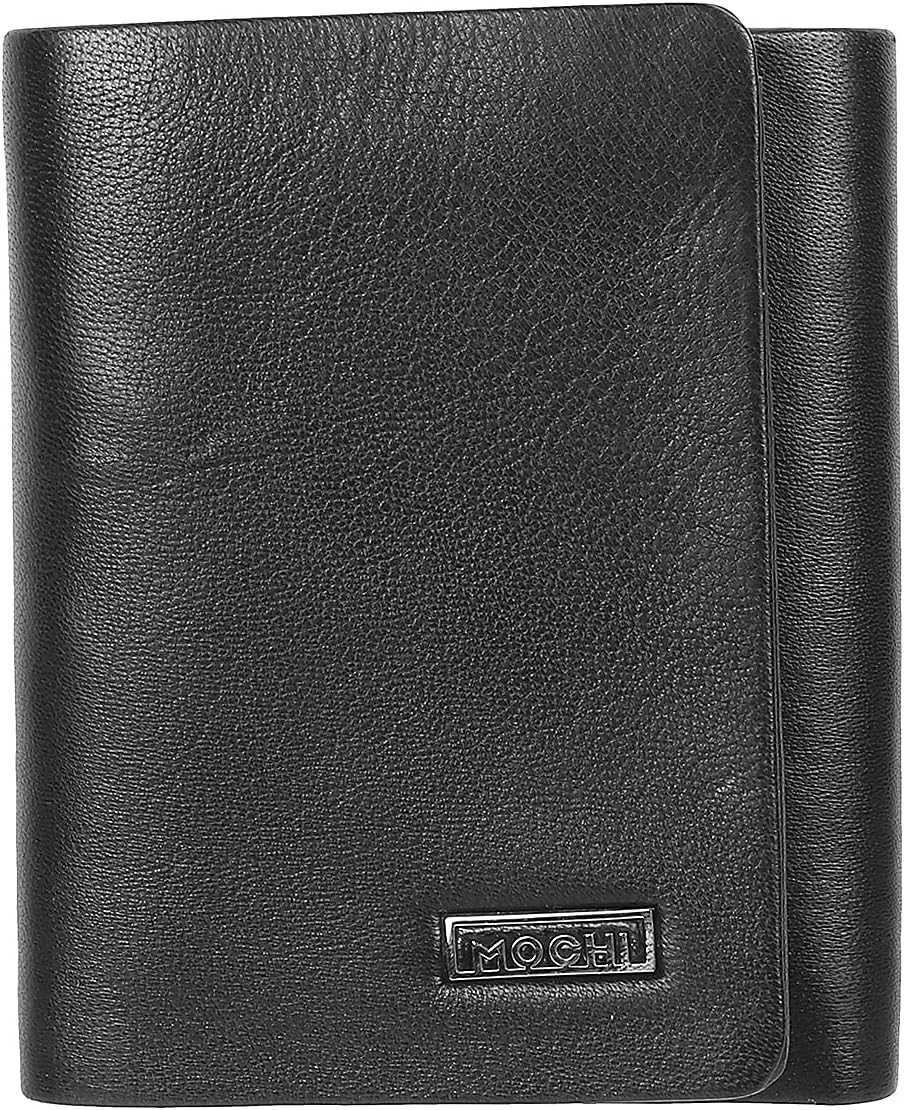 Buy Mochi Mens Leather Black Trifold (One Size) at Amazon.in