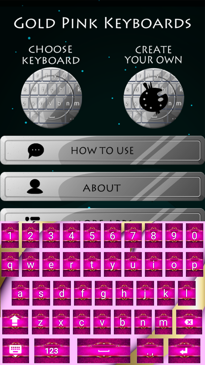 Gold Pink Keyboards - App on Amazon Appstore