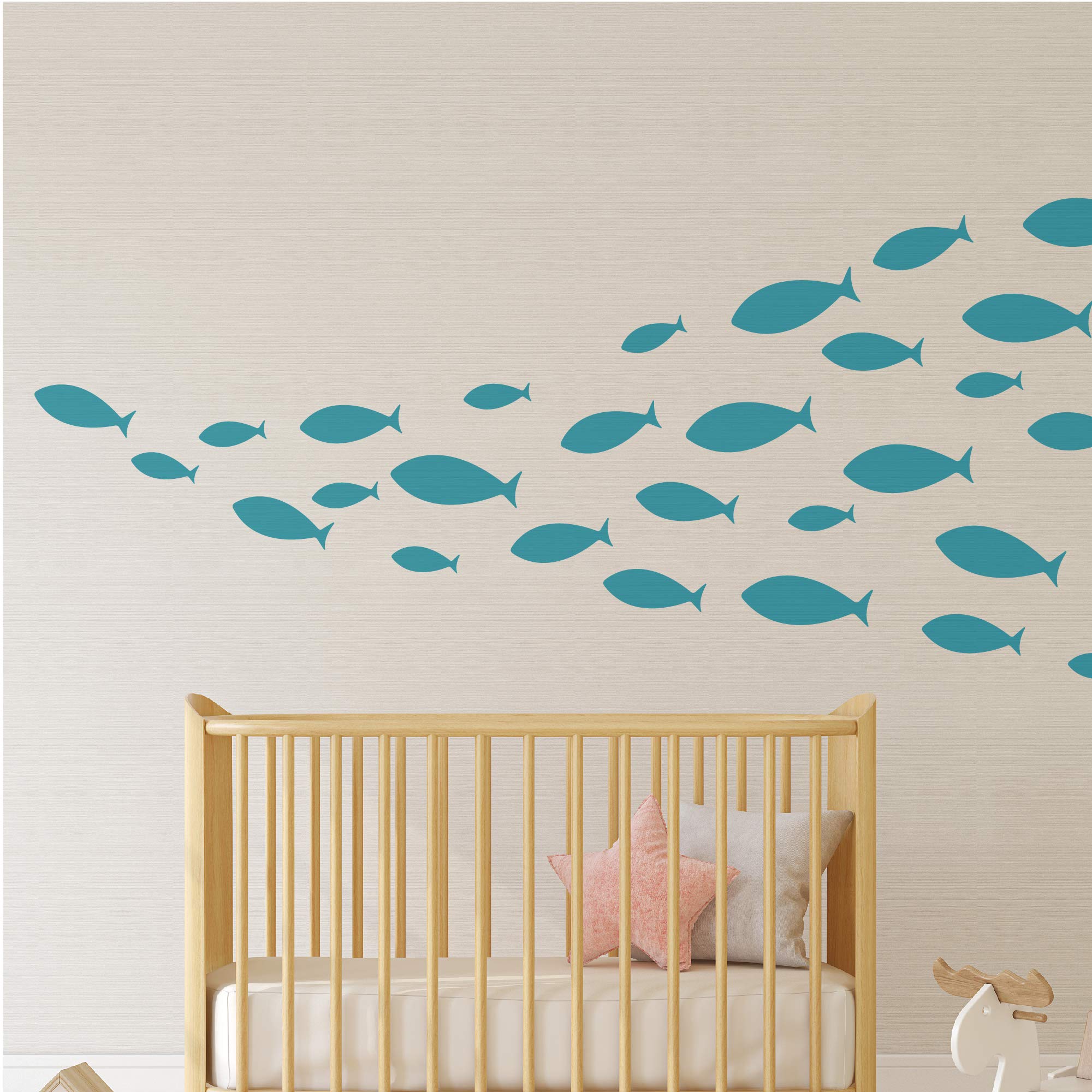 Amazon.com: Ocean Fish Wall Decal- Under The Sea Vinyl Wall Stickers ...