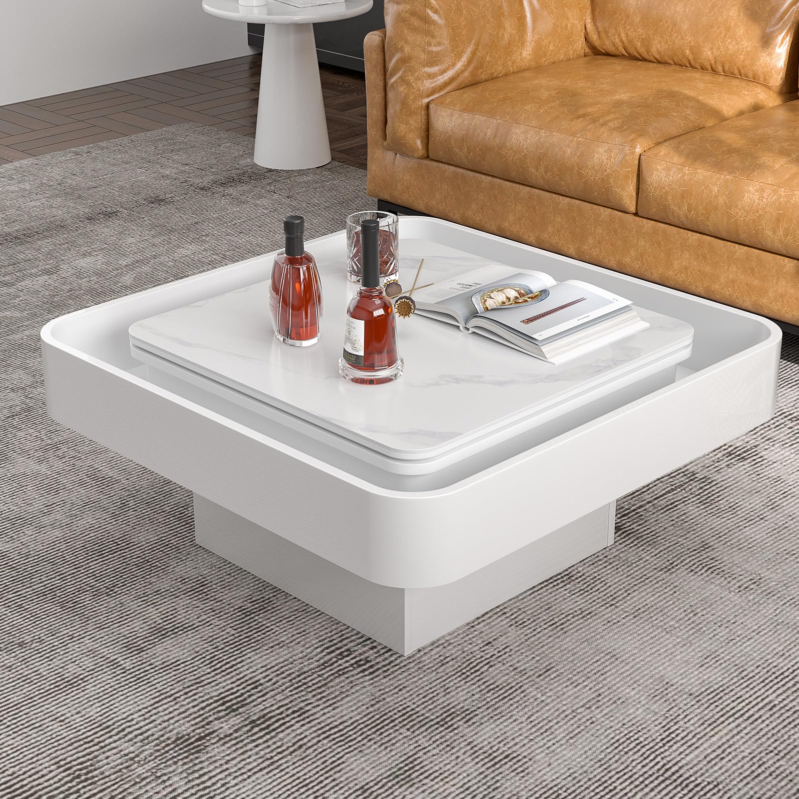 Amazon.com: IKIFLY Modern Lift Top Coffee Table, Slate Desktop Coffee ...
