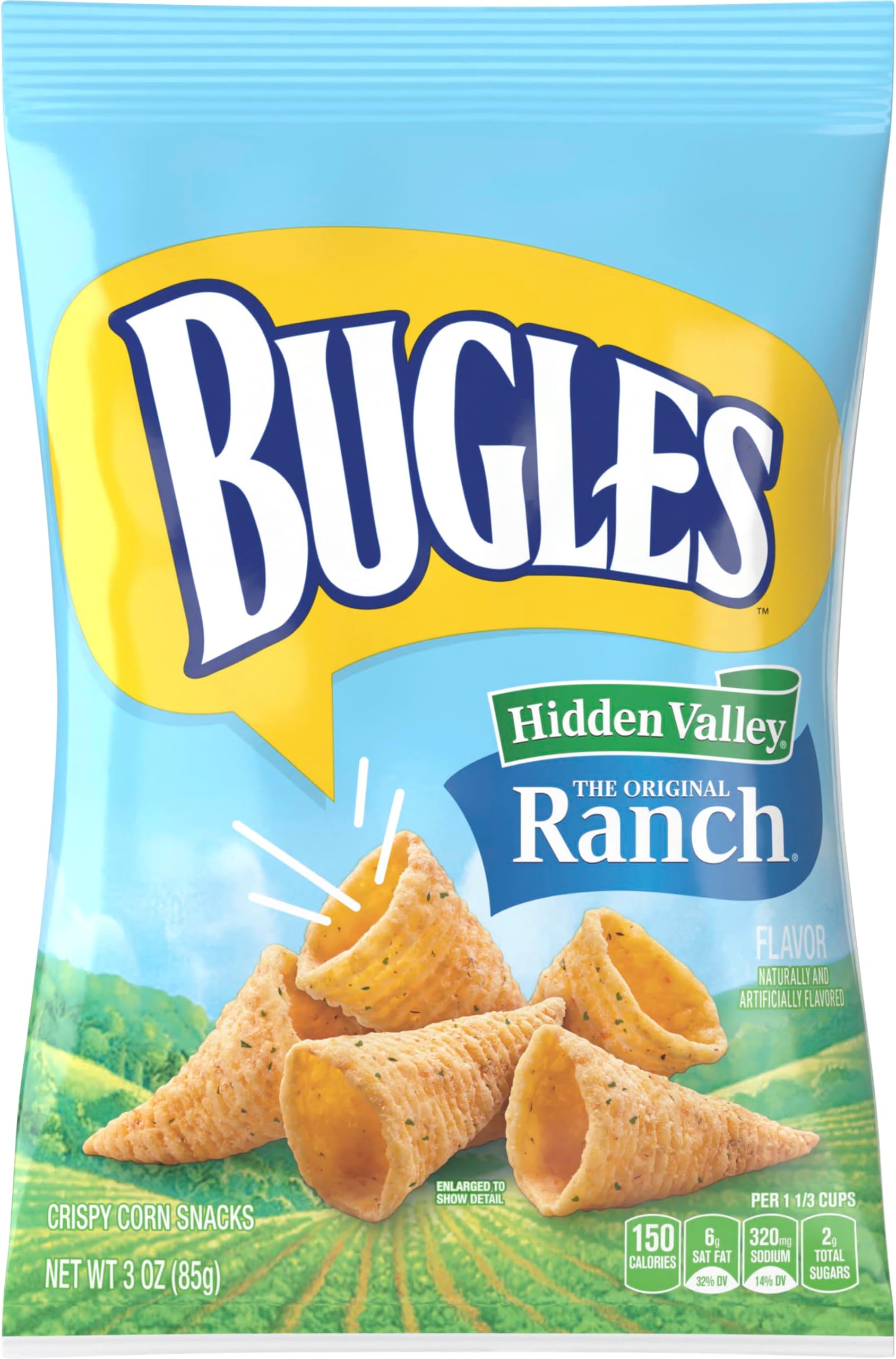 Amazon.com: Bugles Corn Snacks, Ranch, 3 Oz (Pack of 6)