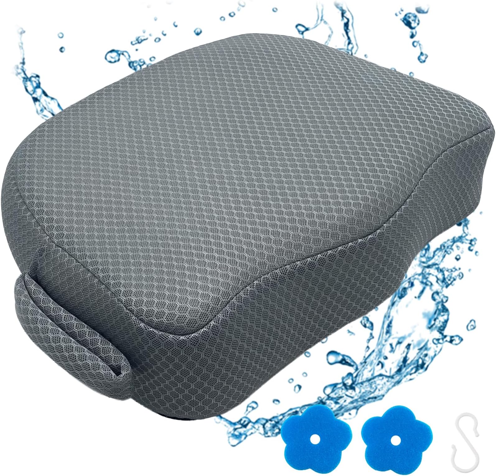 Amazon.com: Hot Tub Booster Cushion Submersible Spa Water Seat - Blue ...