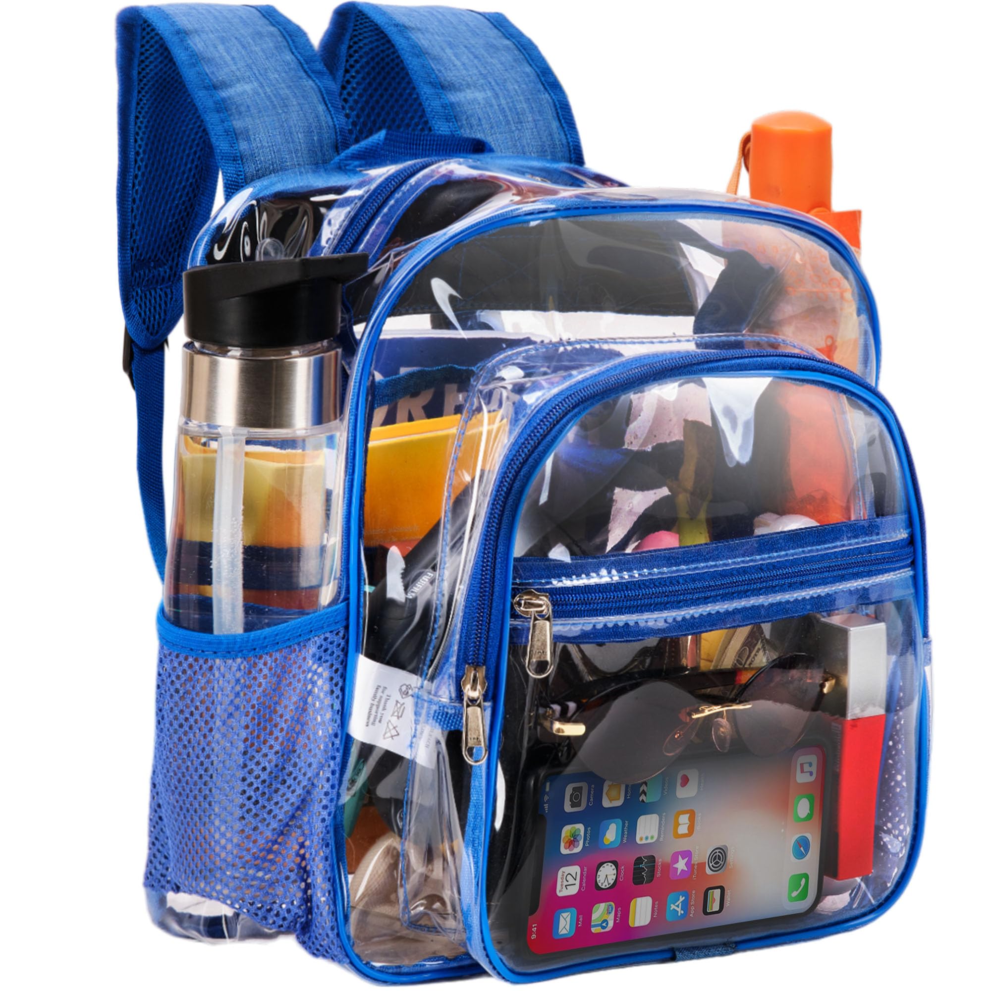 Snapklik.com : SHYLERO Clear Backpack Stadium Approved - Clear PVC Bag ...