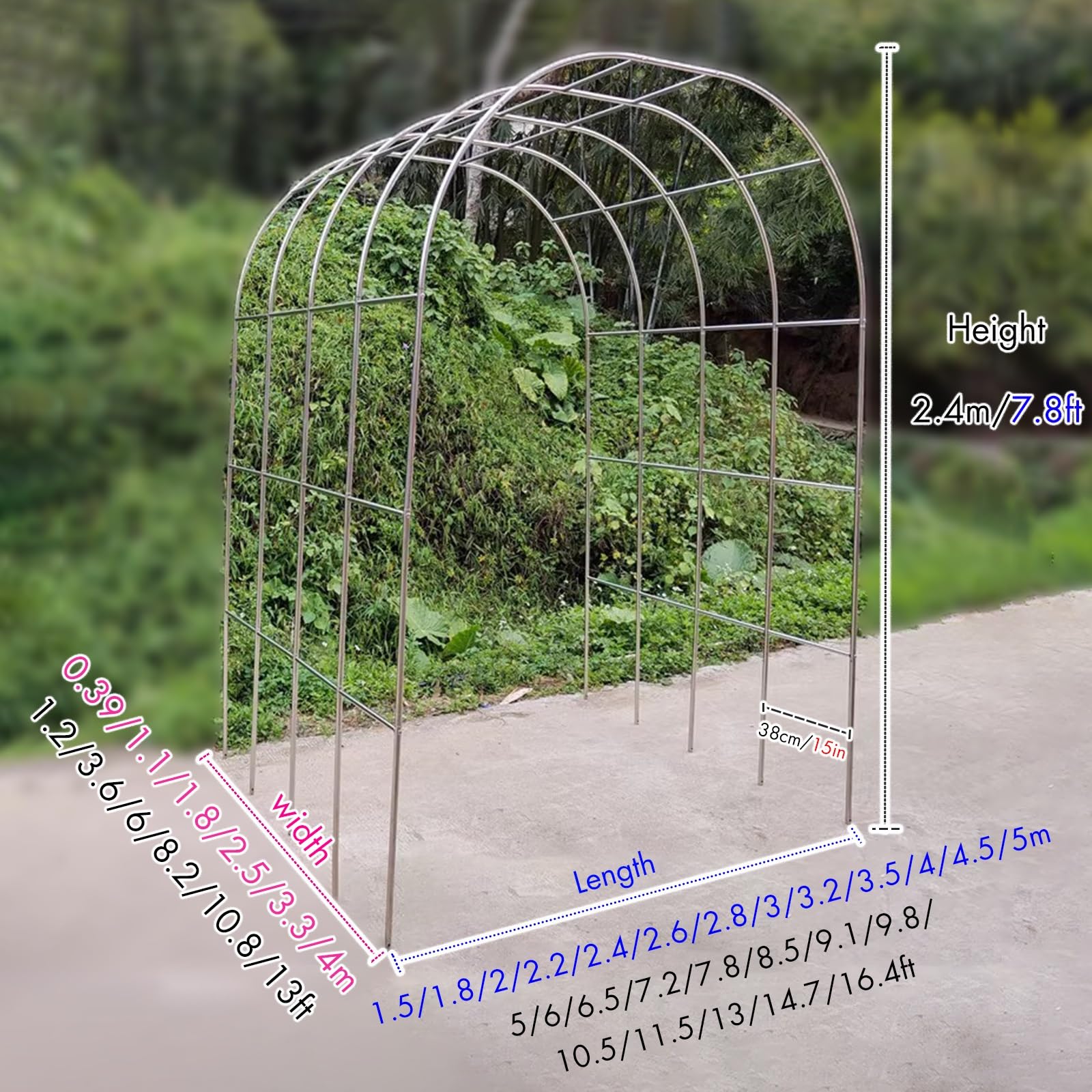 Weatherproof Arched Trellis Japanese Style Embrace The Tranquility Of