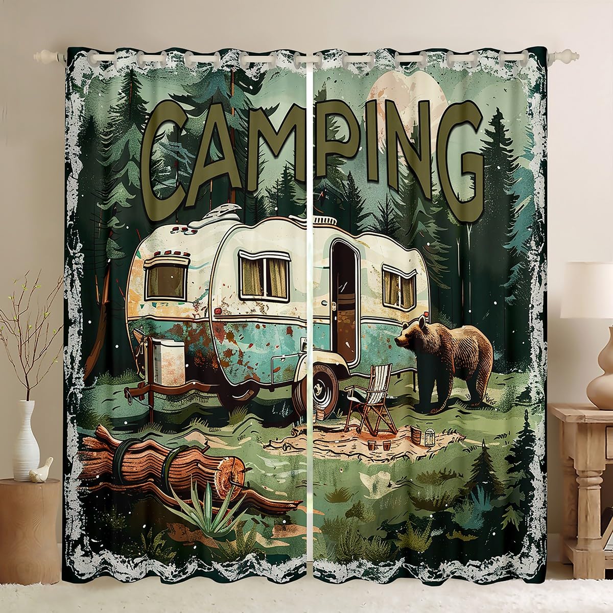 Vintage Camper Curtain Ideas Camping, Old Style Encore Magazine