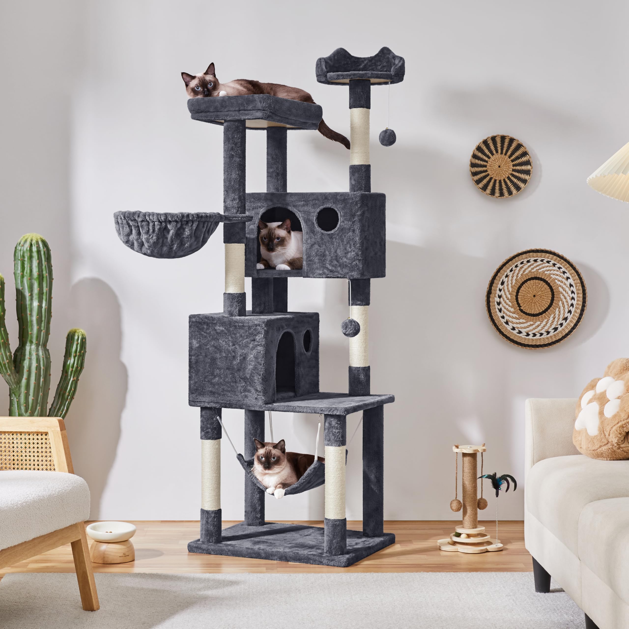 Snapklik.com : Yaheetech 73inch Cat Tree, Cat Stand Furniture