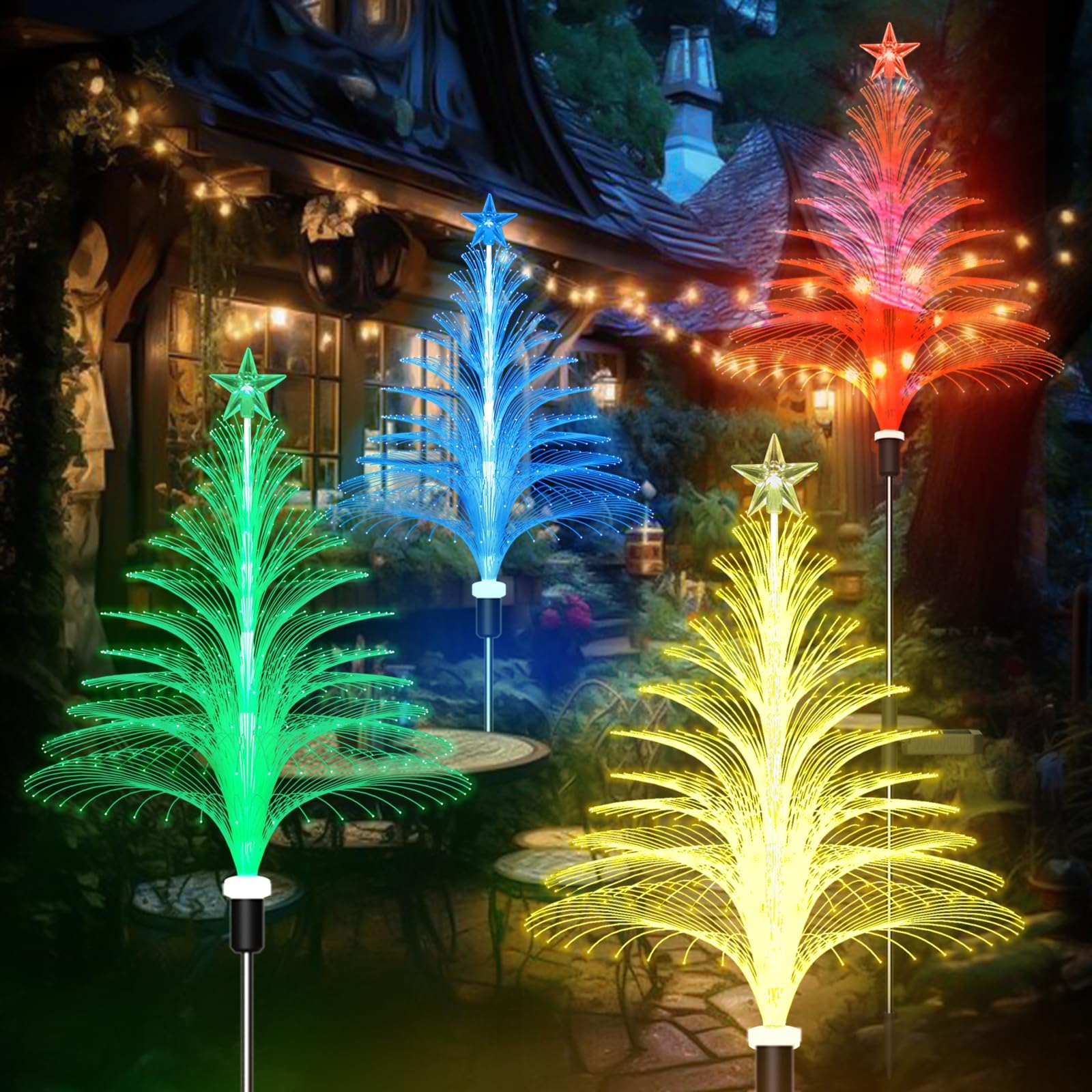 Amazon.com : Kalealight Solar Garden Lights Outdoor Decorations, Solar ...