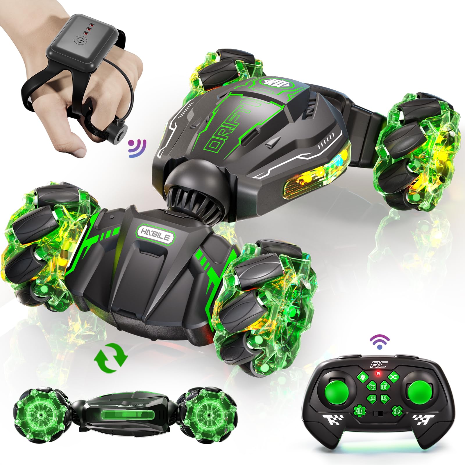 Amazon.com: Uregoio Remote Control Car, 2.4GHz 4WD Gesture Sensing RC ...