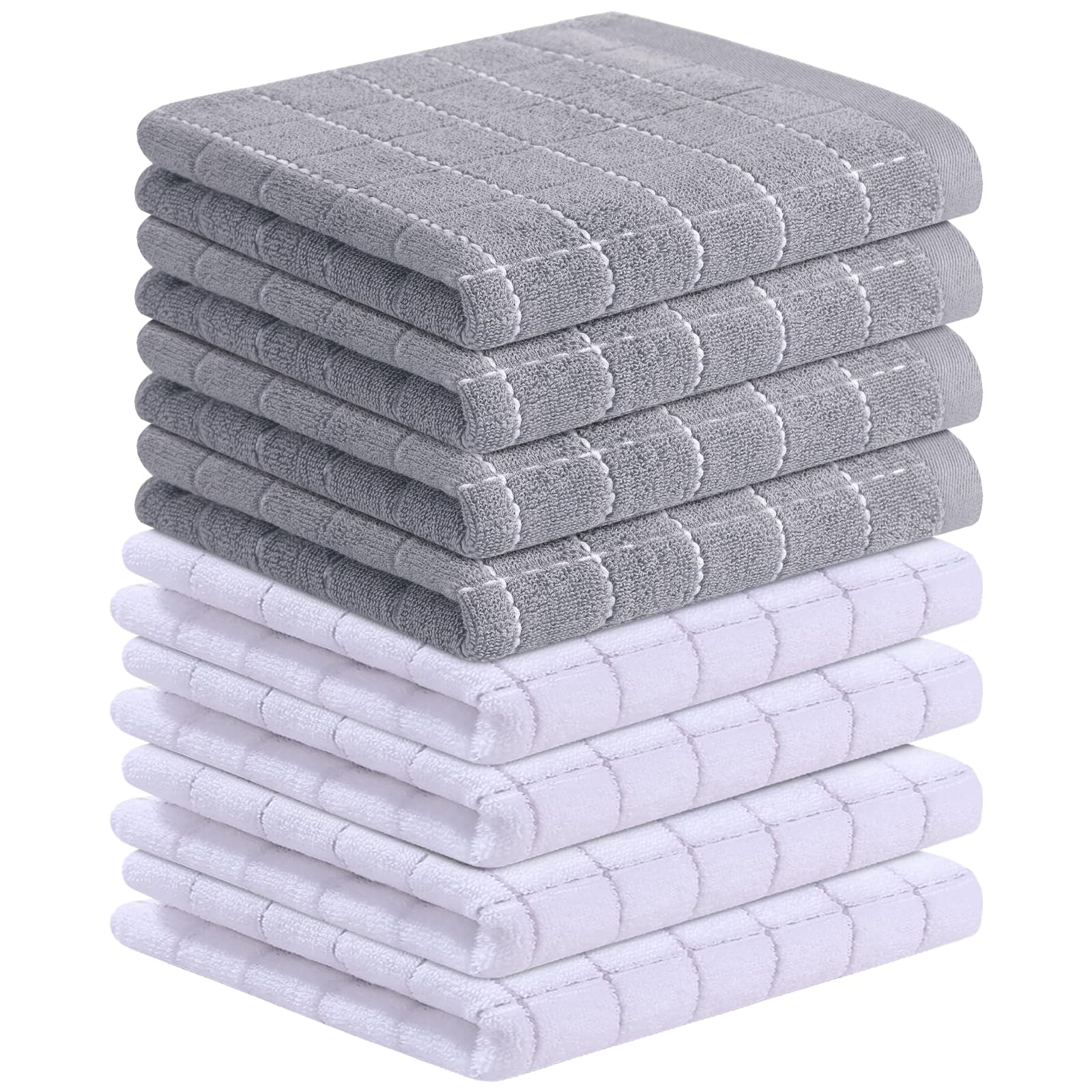 Snapklik.com : Homaxy 100% Cotton Terry Kitchen Towels