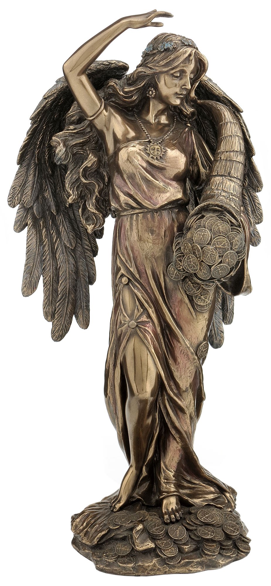 Amazon.com: 11.5 Inch Greek Figure Winged Lady Fortuna Decor ...