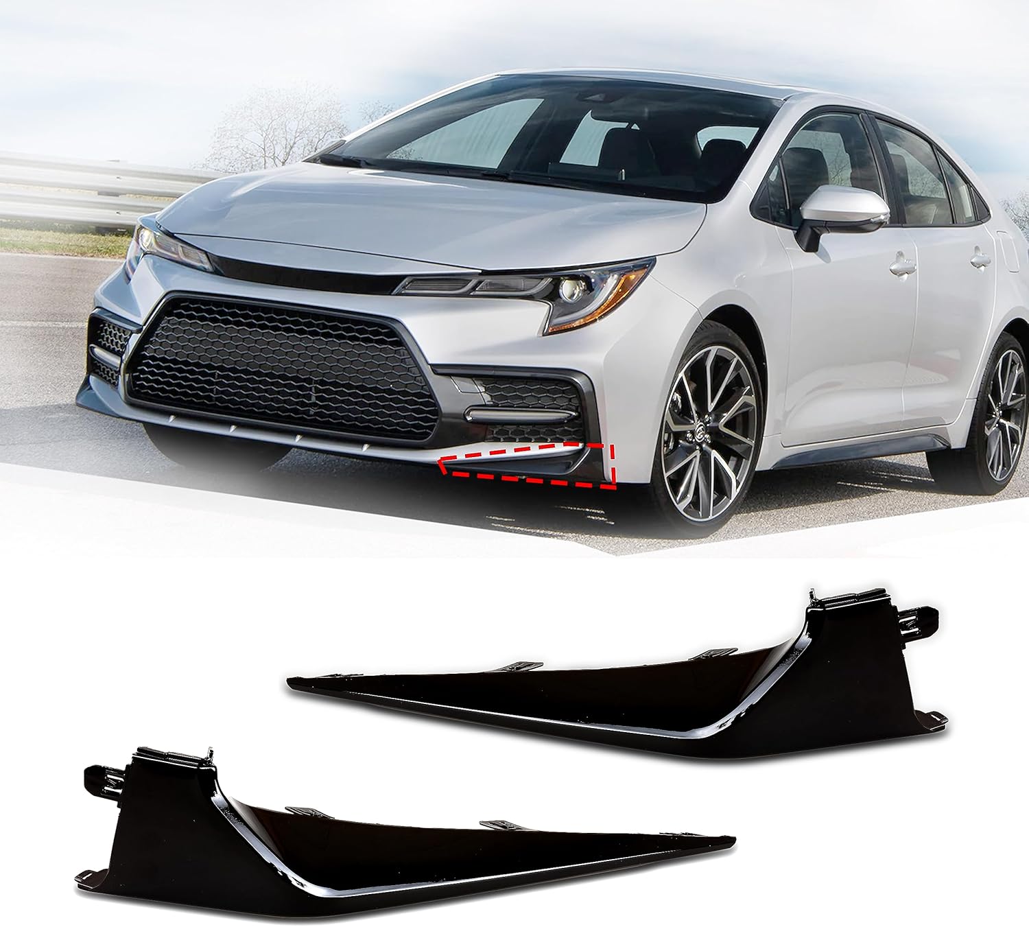 Amazon.com: BXZ Front Bumper Cover Lower Trim Molding Lip Spoiler ...