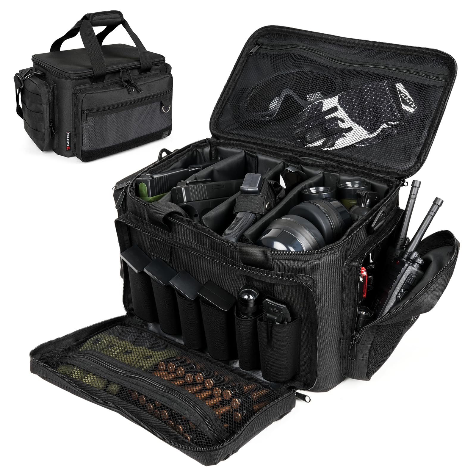 Lockable Pistol Case DULCE DOM Tactical Range Bag - With Magazine ...