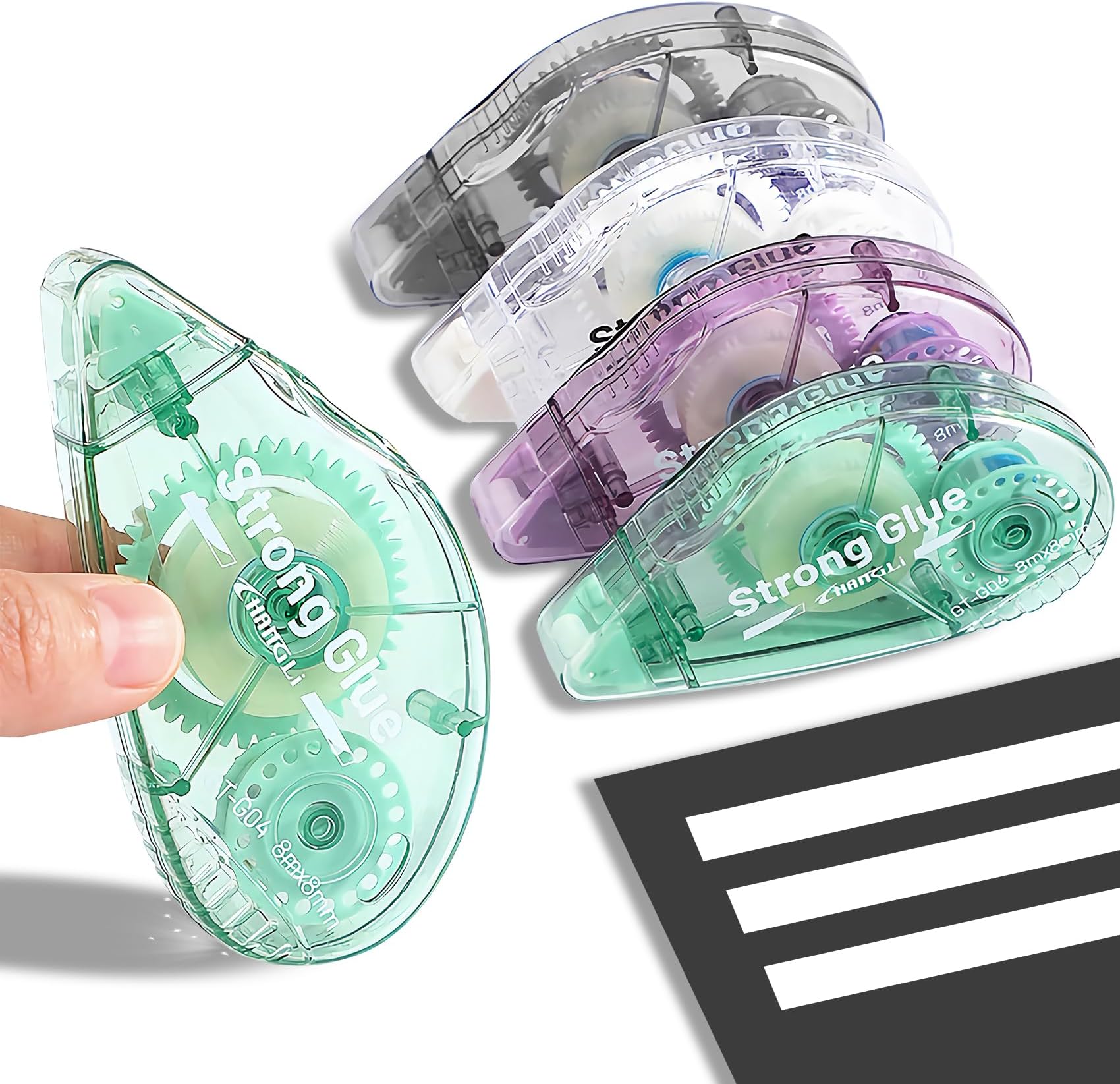 Amazon.com : Double Sided Tape Roller - 8 Pack Adhesive Scrapbook Glue ...