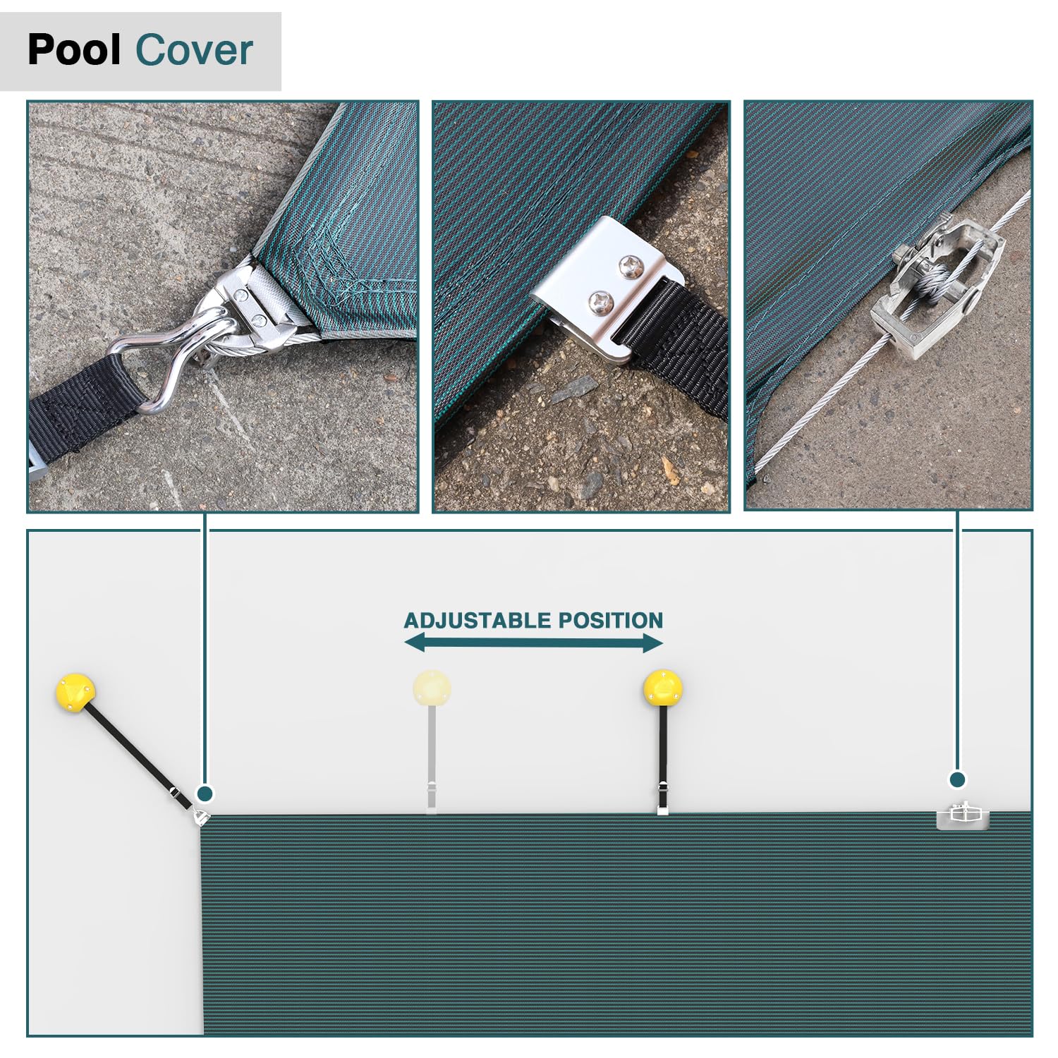 Snapklik.com : ECOOPTS 14 X 20 Pool Cover For Inground Pool, Rectangle ...