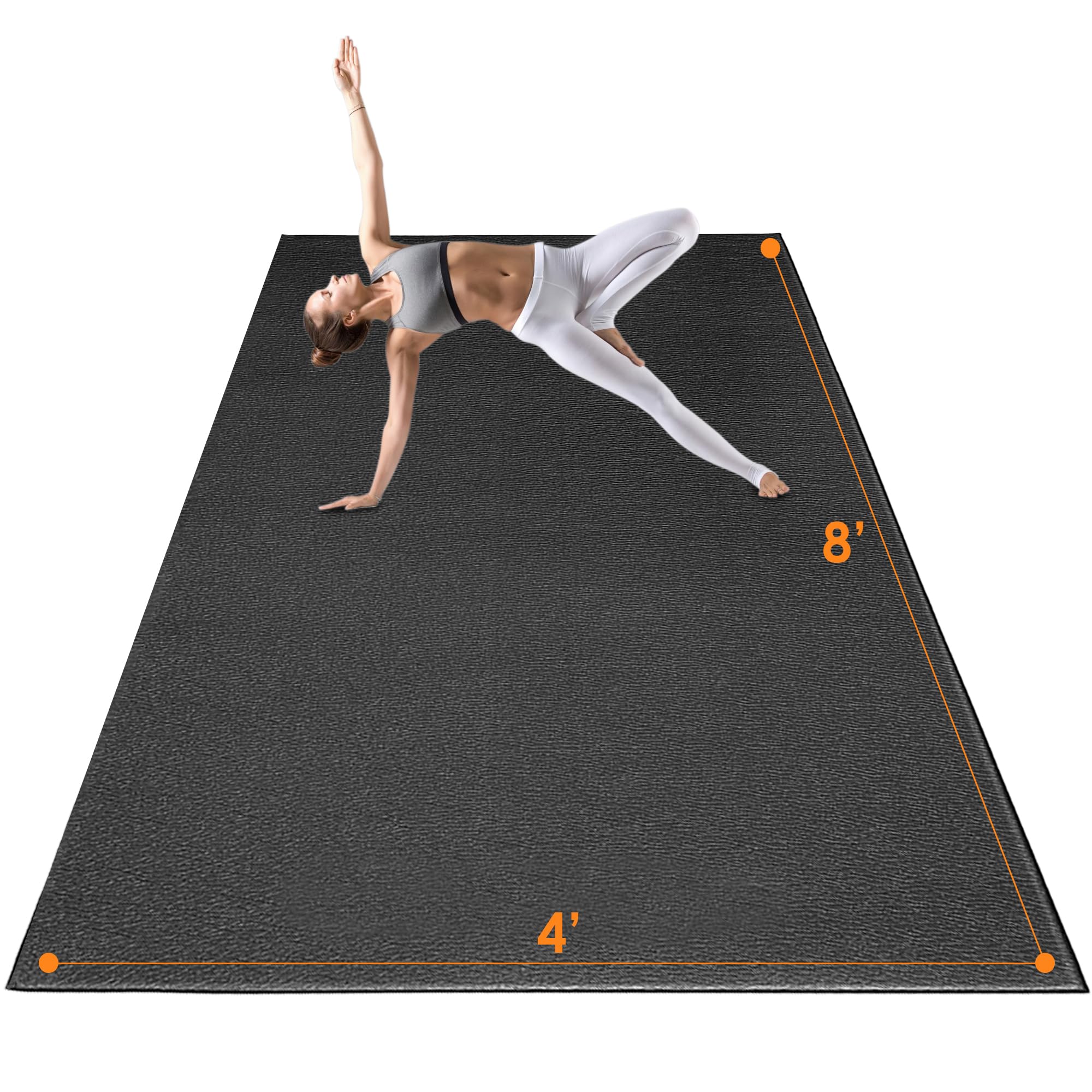 Snapklik.com : BesWin Large Exercise Mat - 6 X 4 X 1/4 Treadmill Mat ...