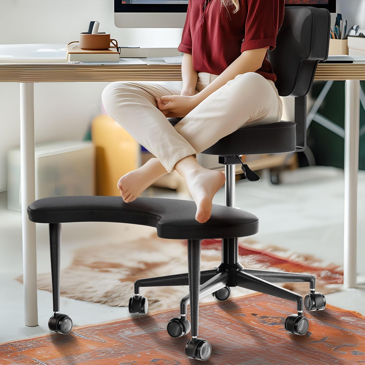 PYY Ergonomic Meditation Chair - Crossed Legged Nepal | Ubuy