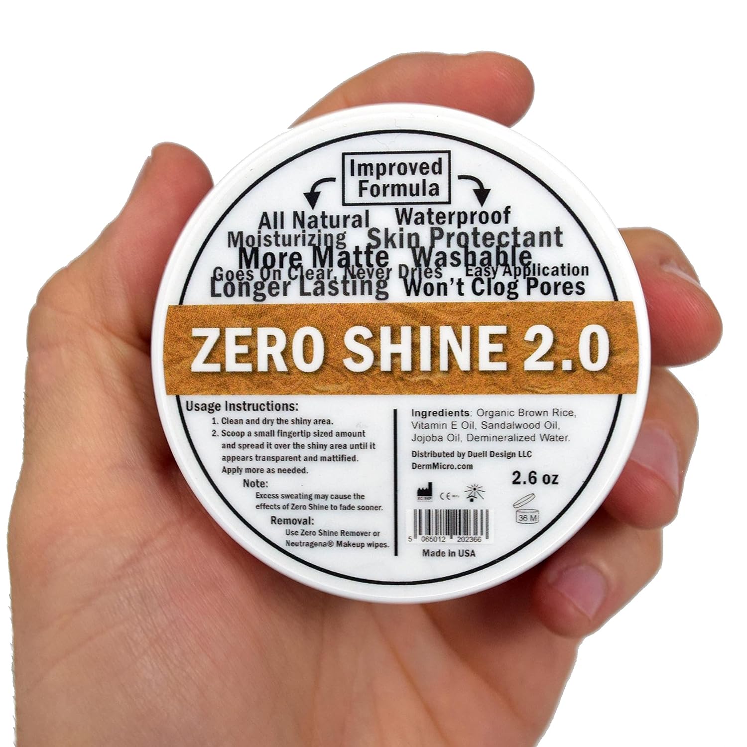Amazon.com : DermiMatch LLC Zero Shine 2.0 - Small - for scalp aftercare moisturizing mattifying ...