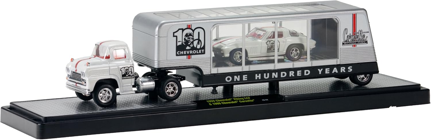 Amazon.com: M2 Machines 1:64 Scale Auto-Hauler Long Hauler '59 ...
