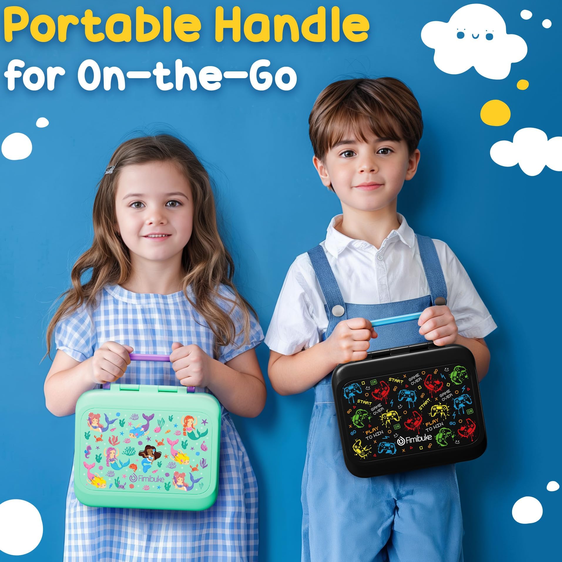 Snapklik.com : Snack Box For Kids & Toddlers, 6-Compartment Snack ...