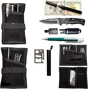 Amazon.com: 9-in-1 Premium Wallet Survival Kit with Money Tester ...