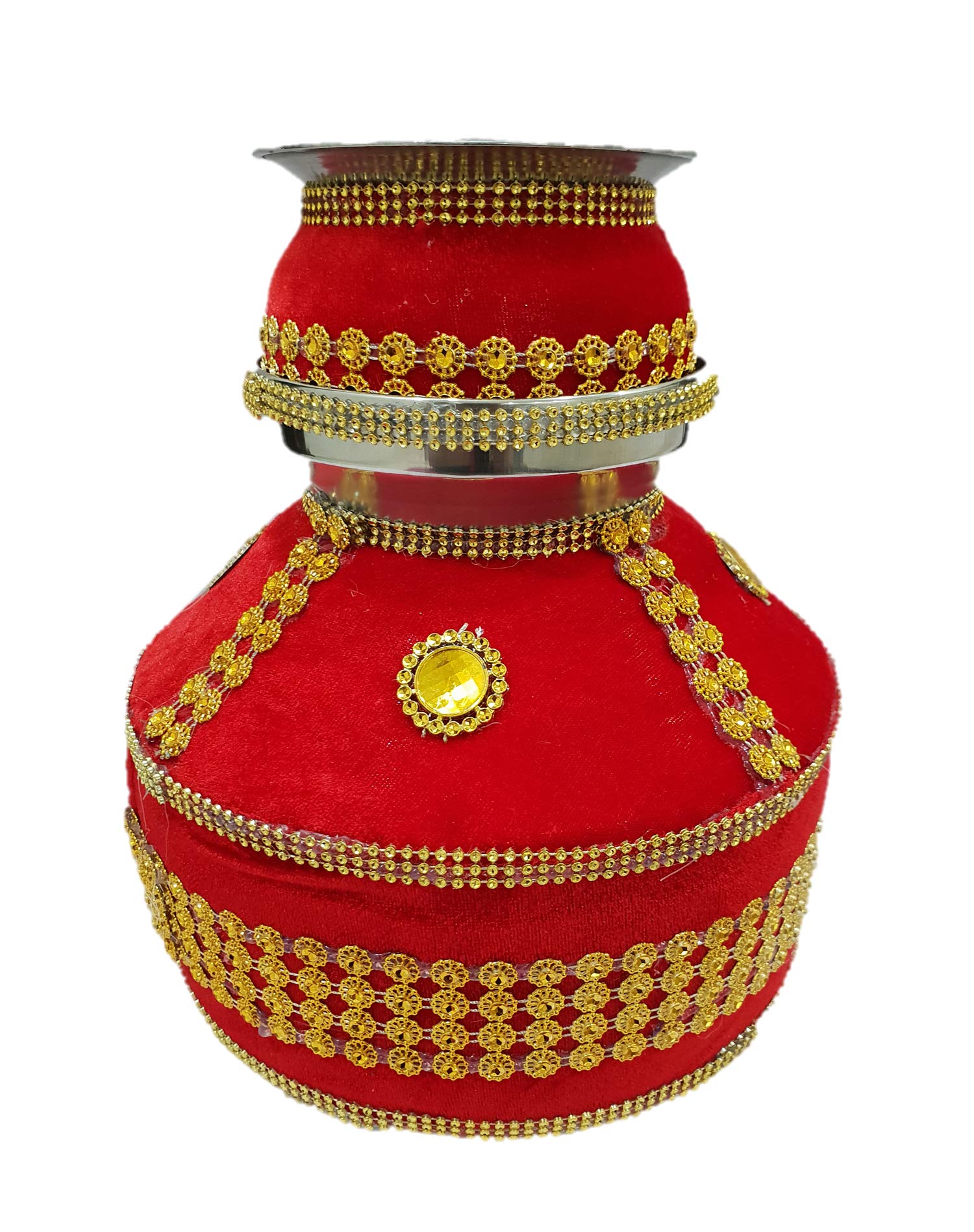 Buy Unique Palette Lota Kalash in Stainless Steel/Decorative Lota ...