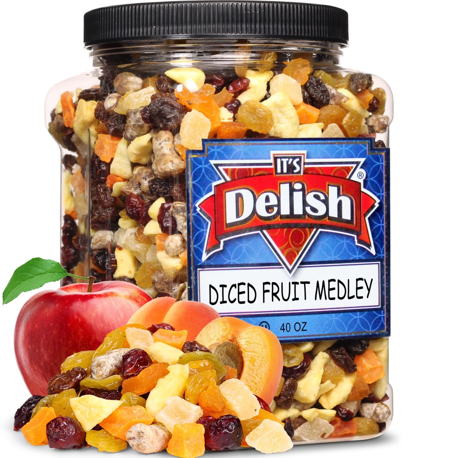 Amazon.com: Dried Mixed Fruit Dices Medley - by Its Delish, 40 OZ Jumbo ...