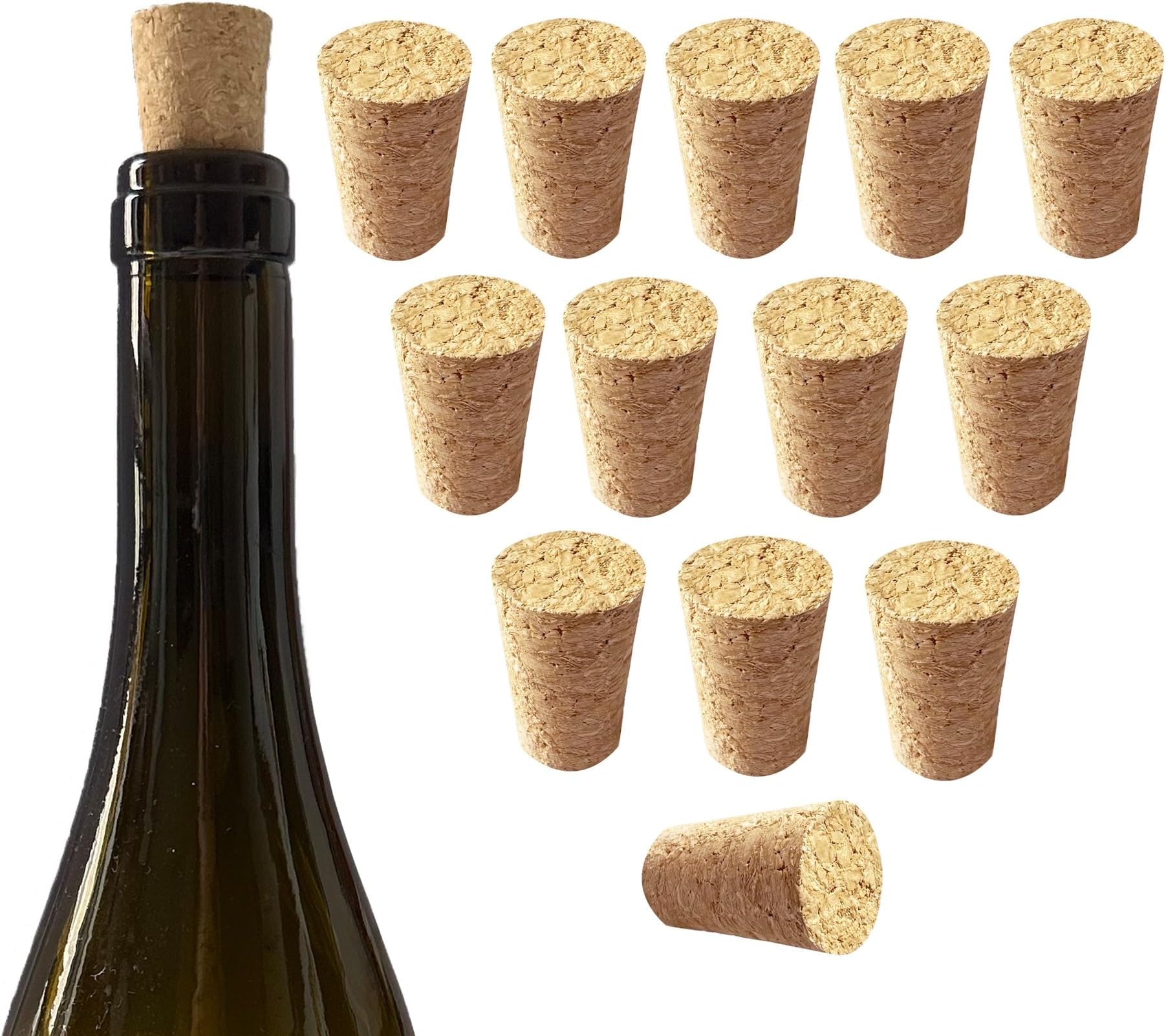 Amazon.com: 14 Pcs Cork for Bottles Stoppers Cork Plugs Soft Wood ...