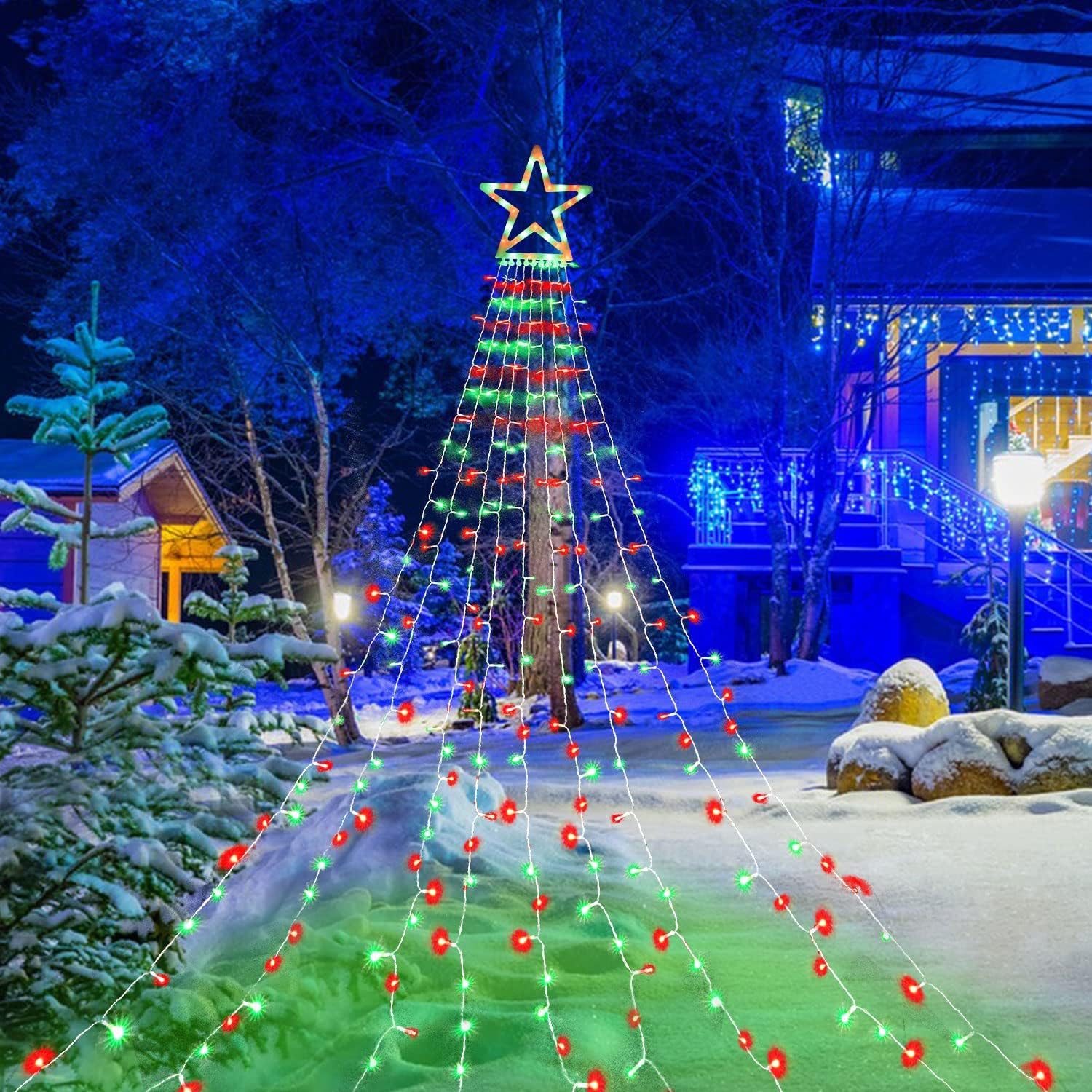 Amazon.com: DANLI Christmas Decorations Christmas String Lights Outdoor ...