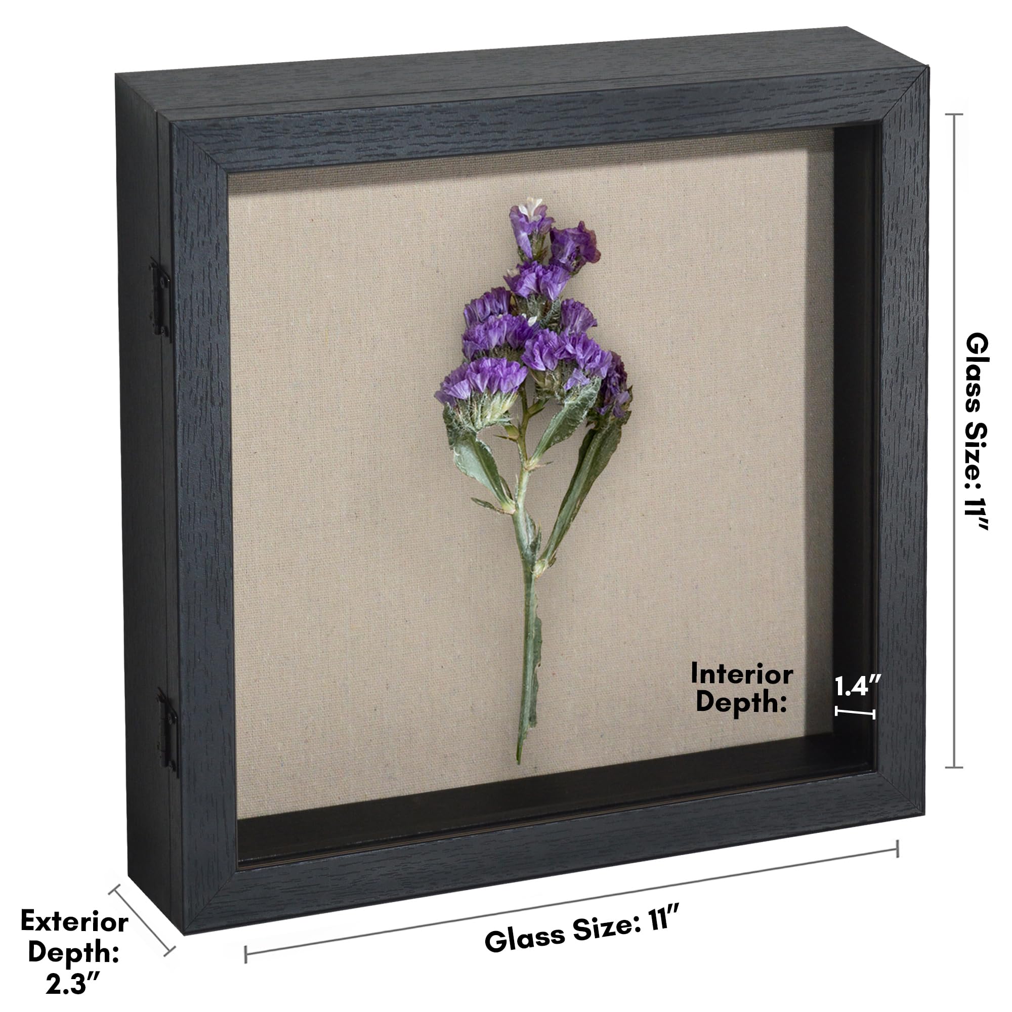 Snapklik.com : Americanflat Front Opening 11x11 Shadow Box Frame