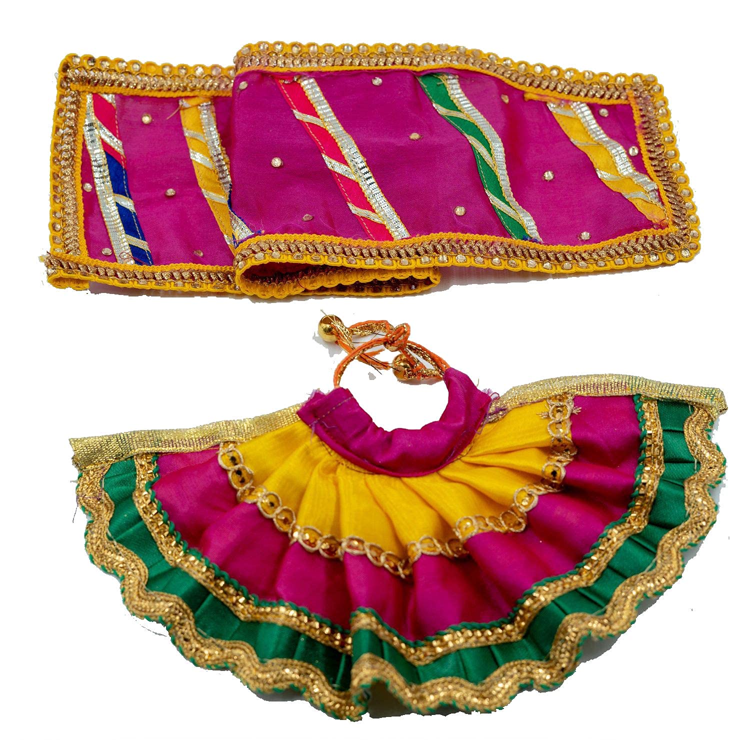 Na Diwali Navratri Maa Lehenga Chunri For Goddess Idol Dress ...