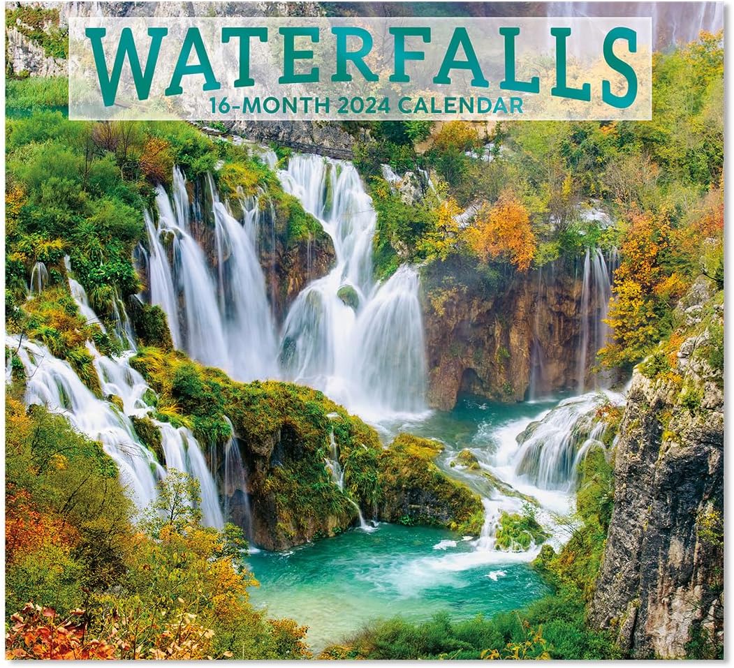 Amazon.com: Waterfalls 2024 Full Size Wall Calendar for Planning ...
