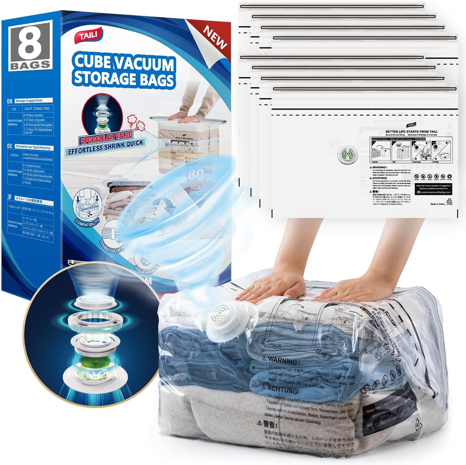 Amazon.com: Compactor Semi Rigid 3D Vacuum Boxes (Medium, White | LIFE ...